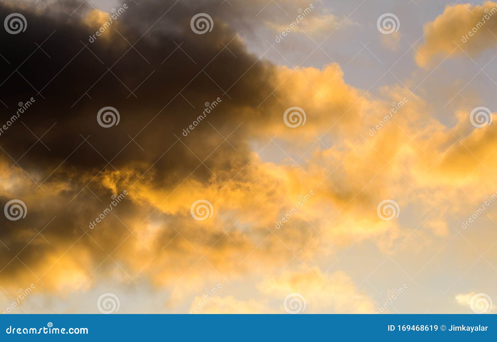 Fire in the Sky Cloud Formations Stock Image - Image of beautiful, blue ...