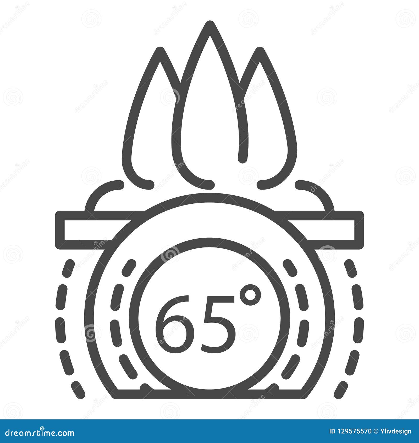 Fire Smart Control Icon, Outline Style Stock Vector - Illustration of ...