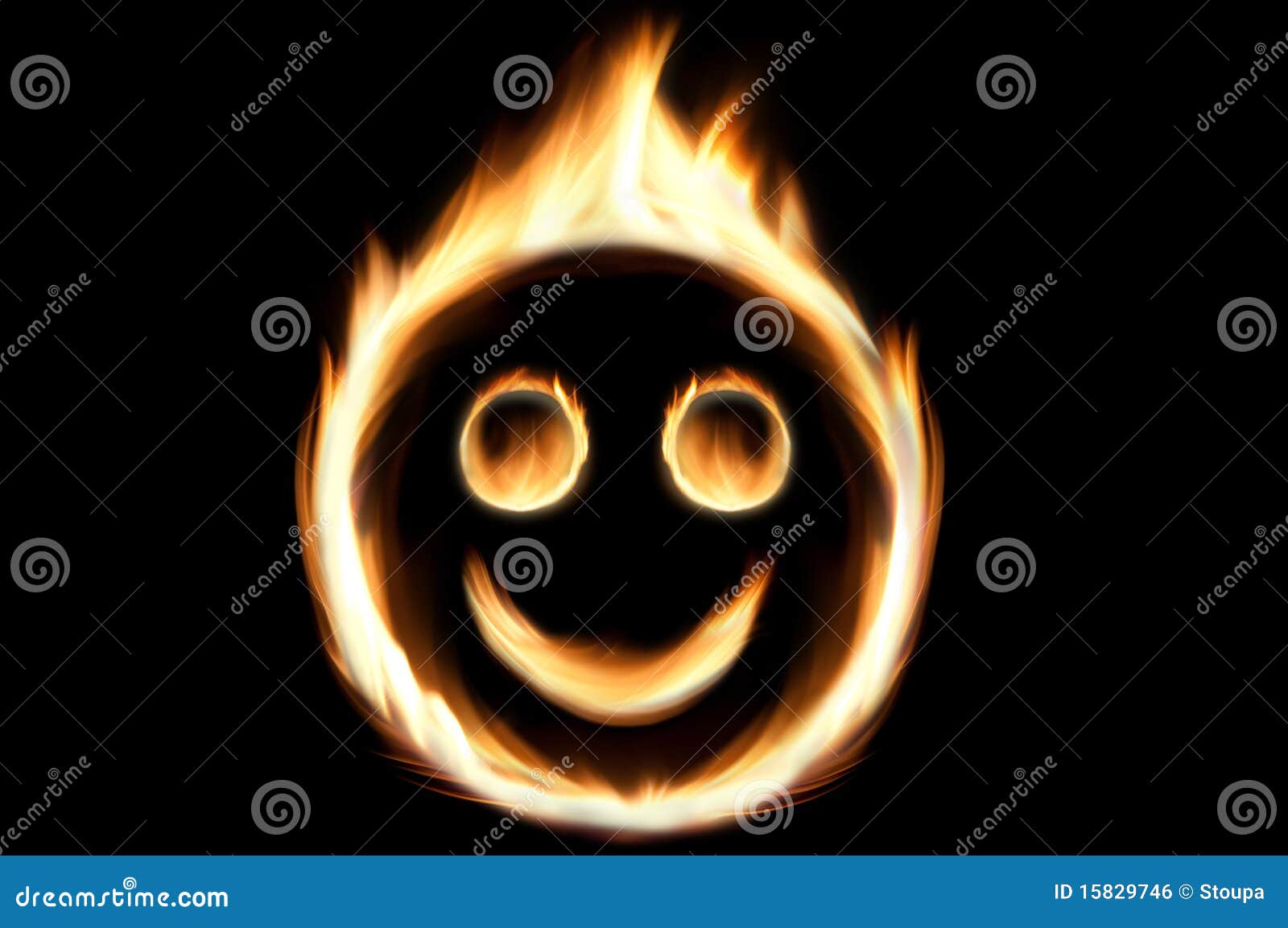 Fire smiley stock photo. Image of emoticon, concept, smile - 15829746