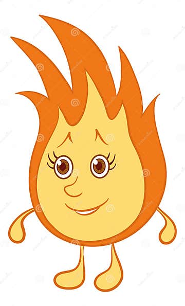 Fire smiley stock vector. Illustration of funny, happy - 22890349