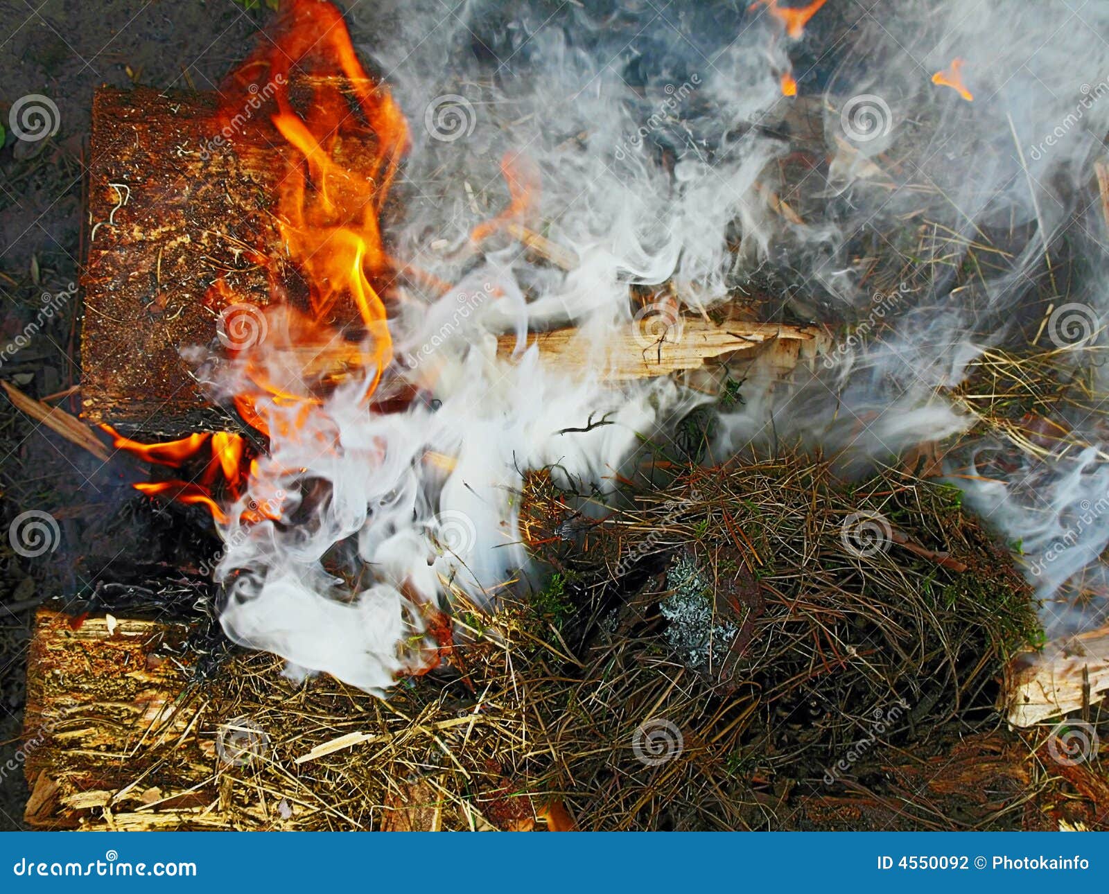 Fire and smoke stock photo. Image of wonderful, burn, fire - 4550092