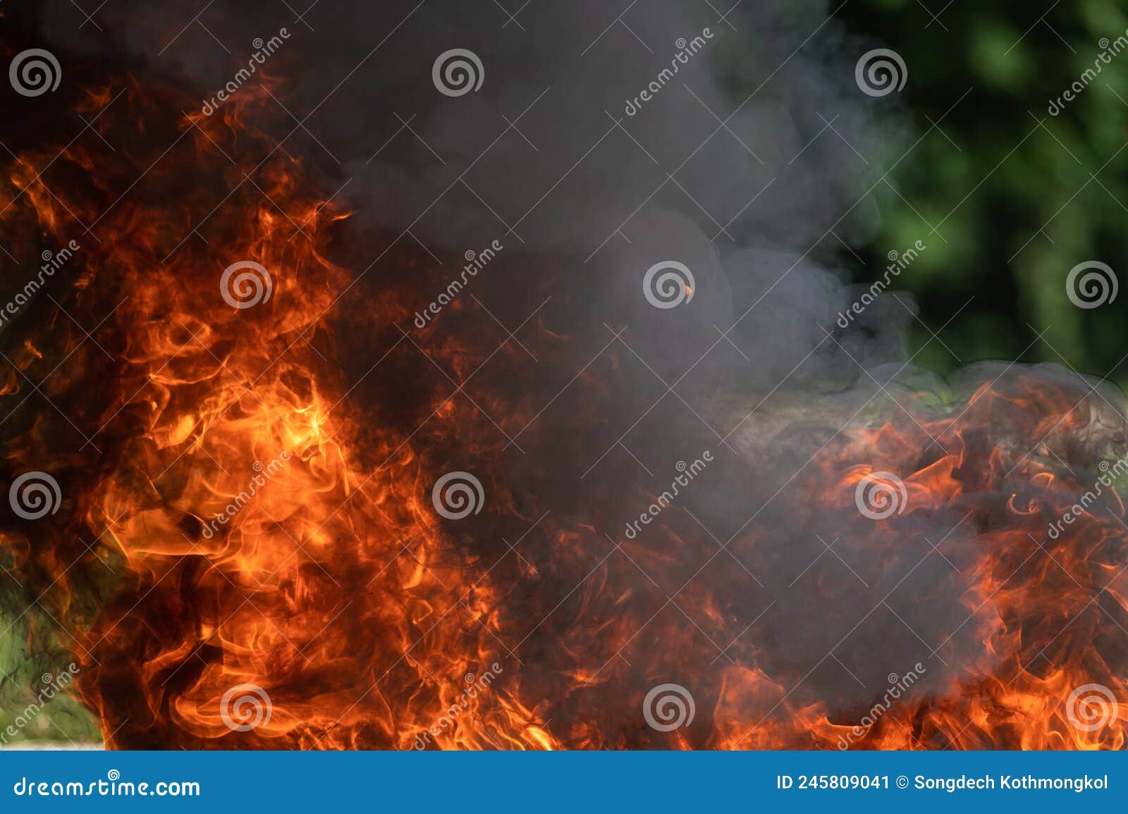 Fire and smoke background stock image. Image of burn - 245809041