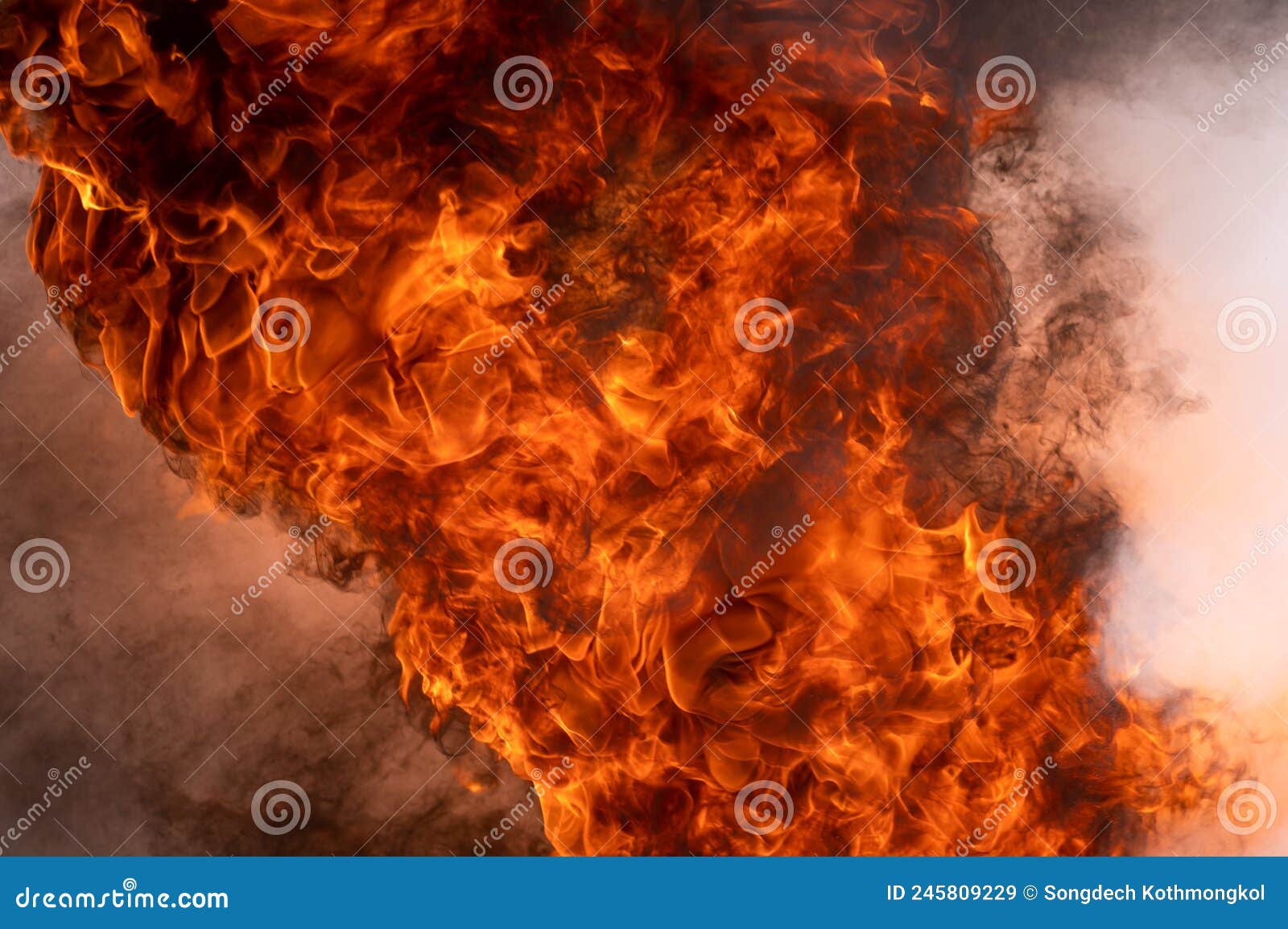 Fire and smoke background stock image. Image of heat - 245809229