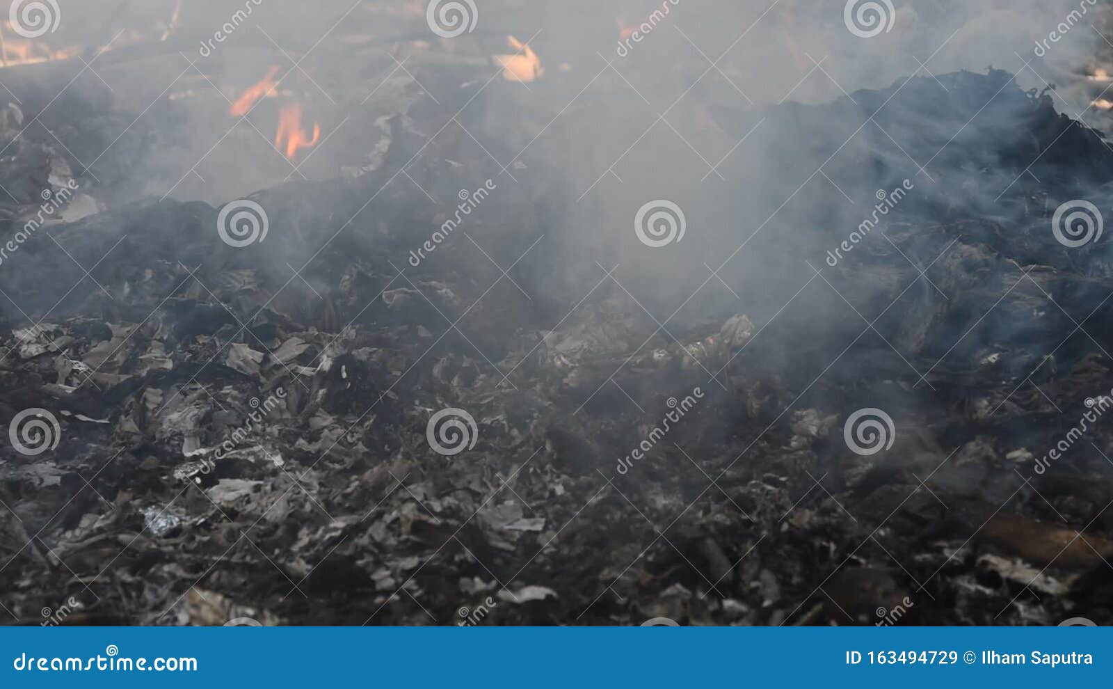 Fire and Smoke, Burning the Garbage Stock Video - Video of flaming ...