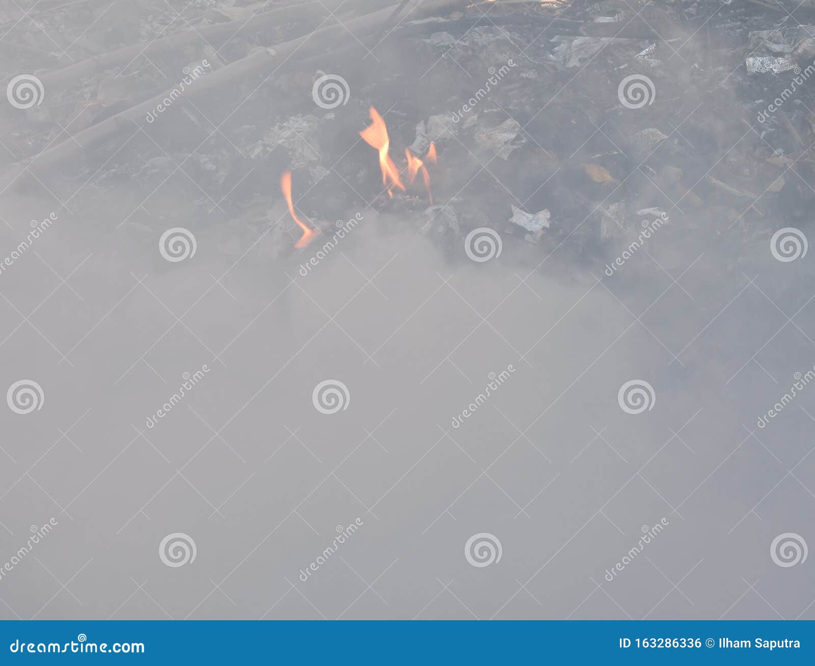 Fire and Smoke, Burning the Garbage Stock Photo - Image of fiery, flash ...