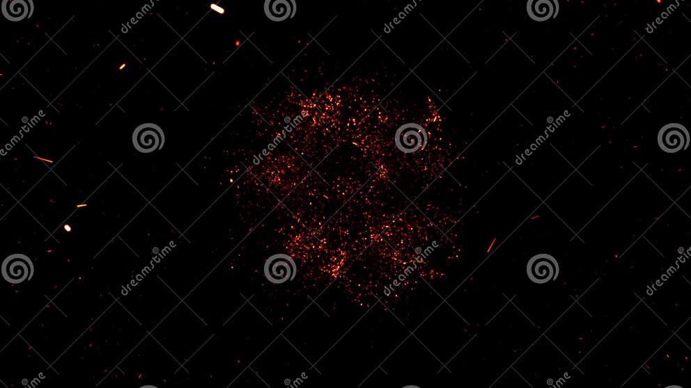 Fire and Smoke after Fire Crackers Got Fire. Explosion Flame Stock ...