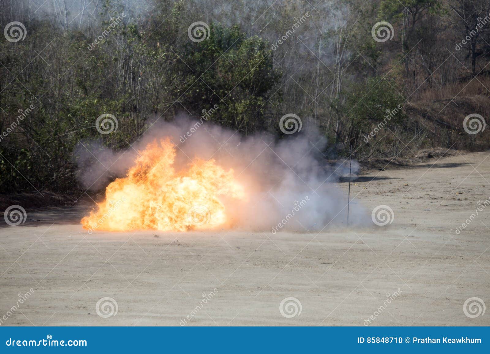 Fire and Smoke from Explosion Training Stock Photo - Image of explode ...
