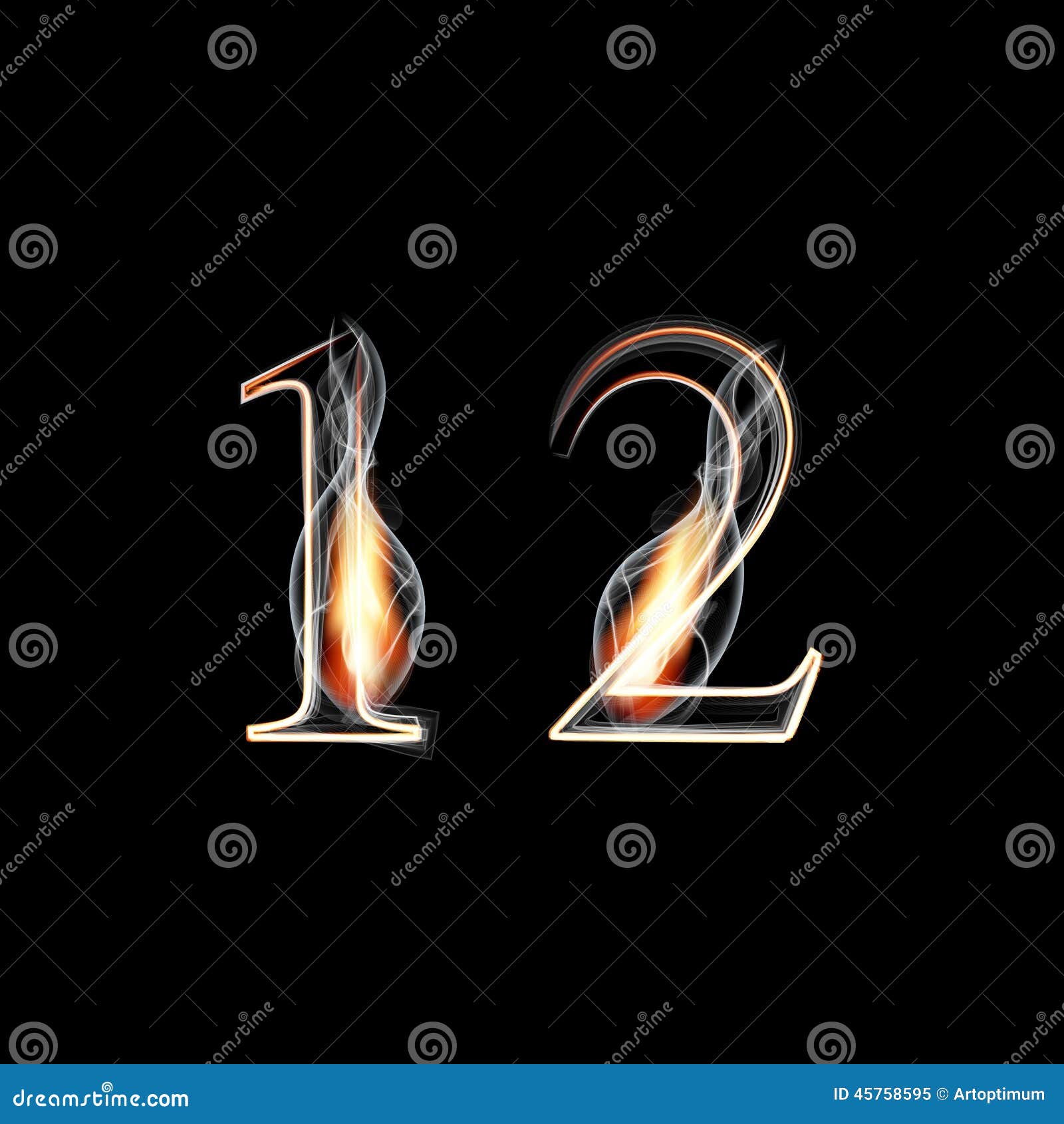 Smoke Font With Fire. Smoky Letters And Numbers. Alphabet. Smoke ...