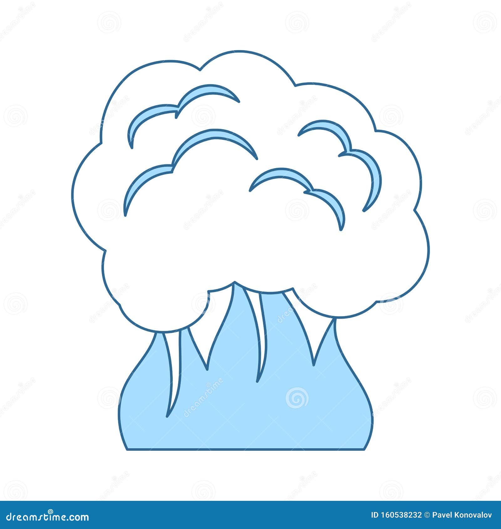 Fire and Smoke Icon stock vector. Illustration of detail - 160538232