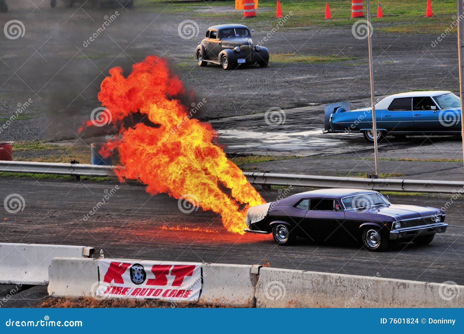 Fire and Smoke II editorial stock image. Image of chevy - 7601824