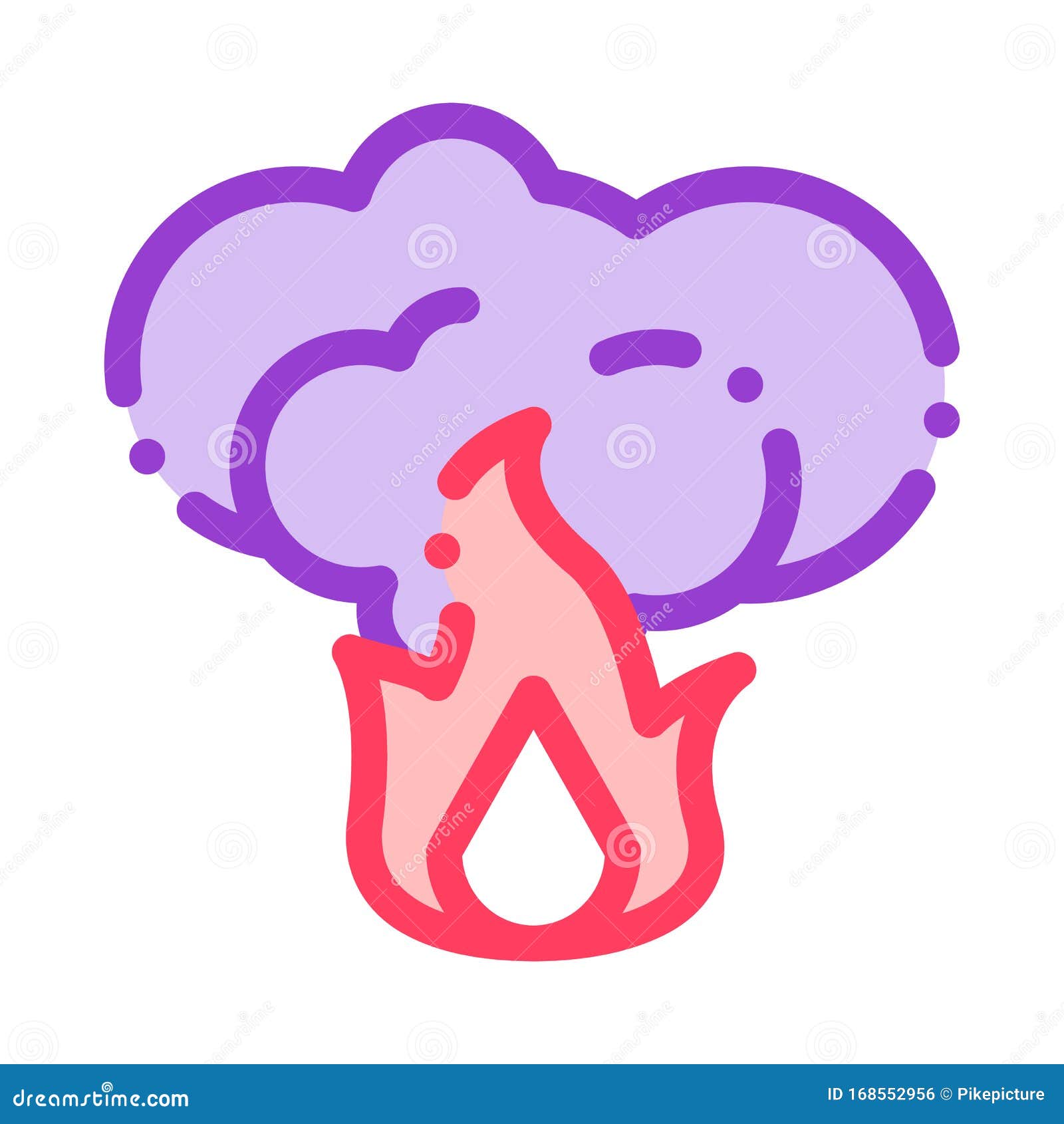 Wildfire Vector Icon On White Background. Flat Vector Wildfire Icon ...