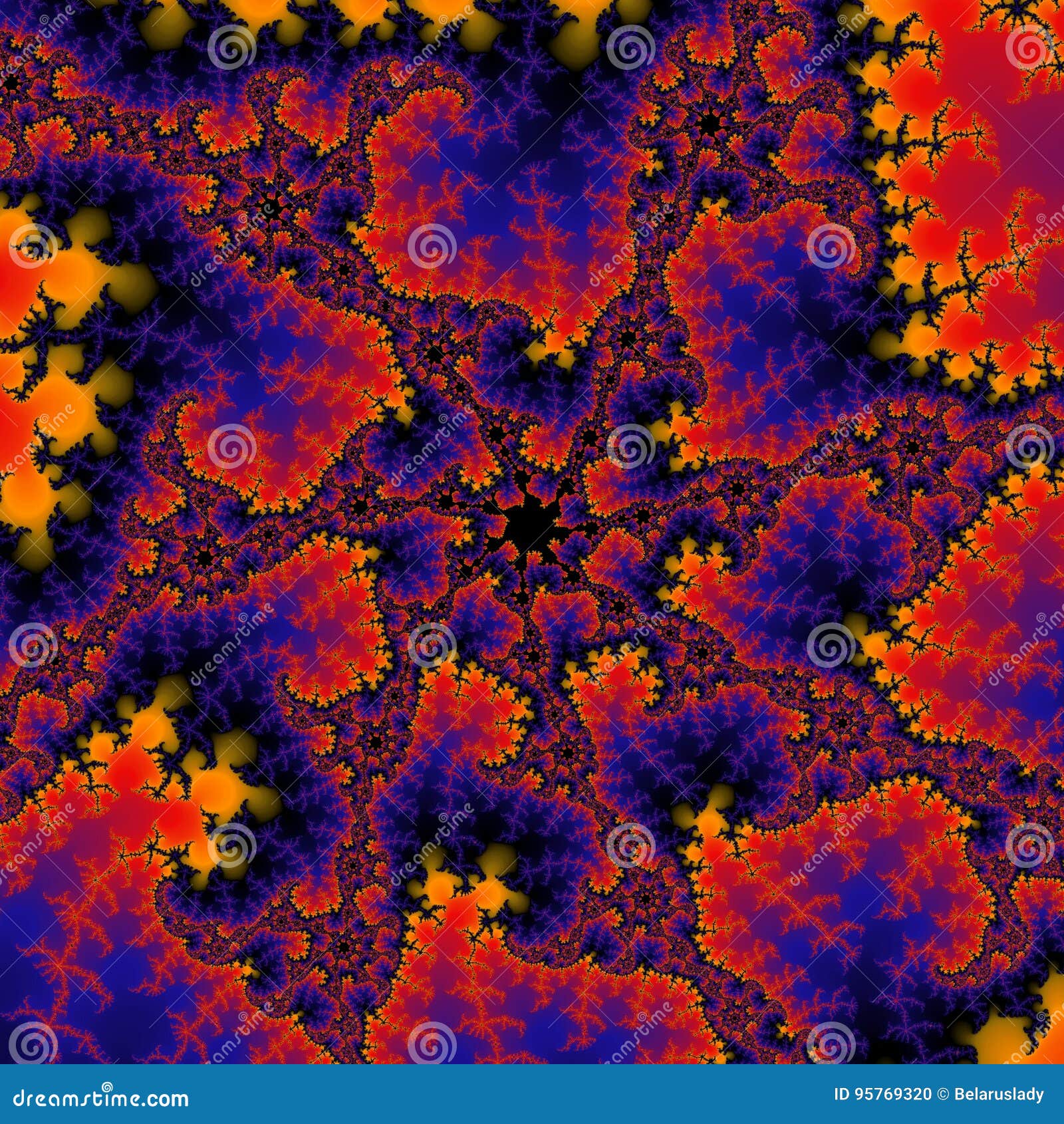 Fire Snowflake Illustration for Modern Design Stock Illustration ...