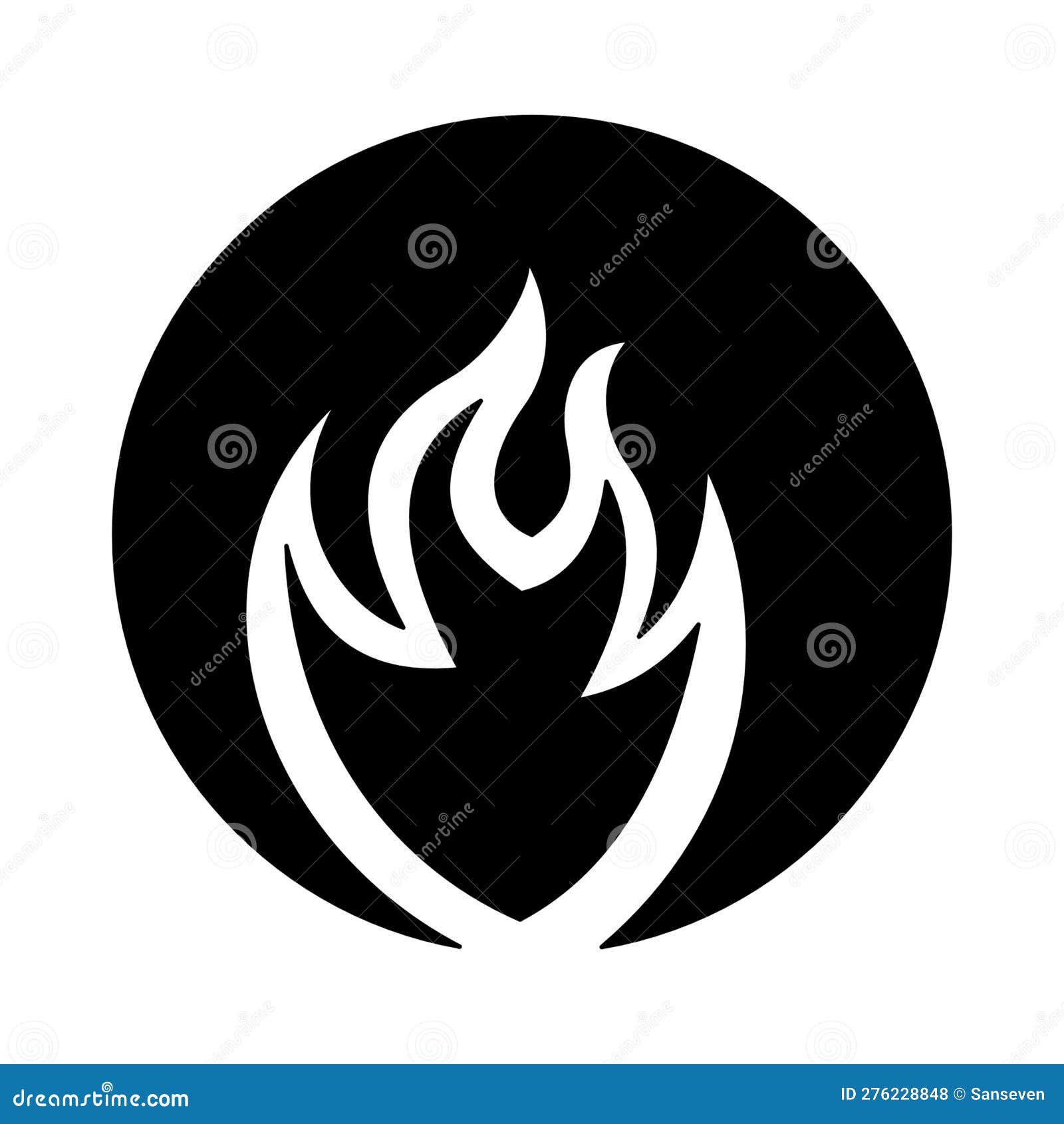 Fire Icon - Symbol of the Elements, Simple and Clean Vector Graphics ...