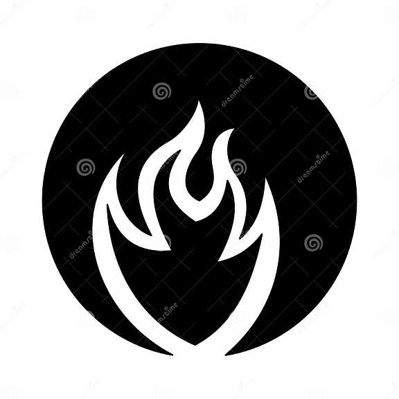 Fire Icon - Symbol of the Elements, Simple and Clean Vector Graphics ...