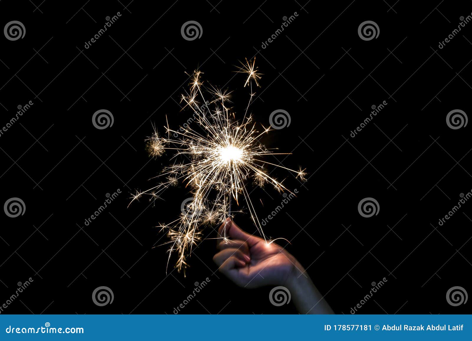 Fire Spark with Black Background Stock Image - Image of hari, dark ...