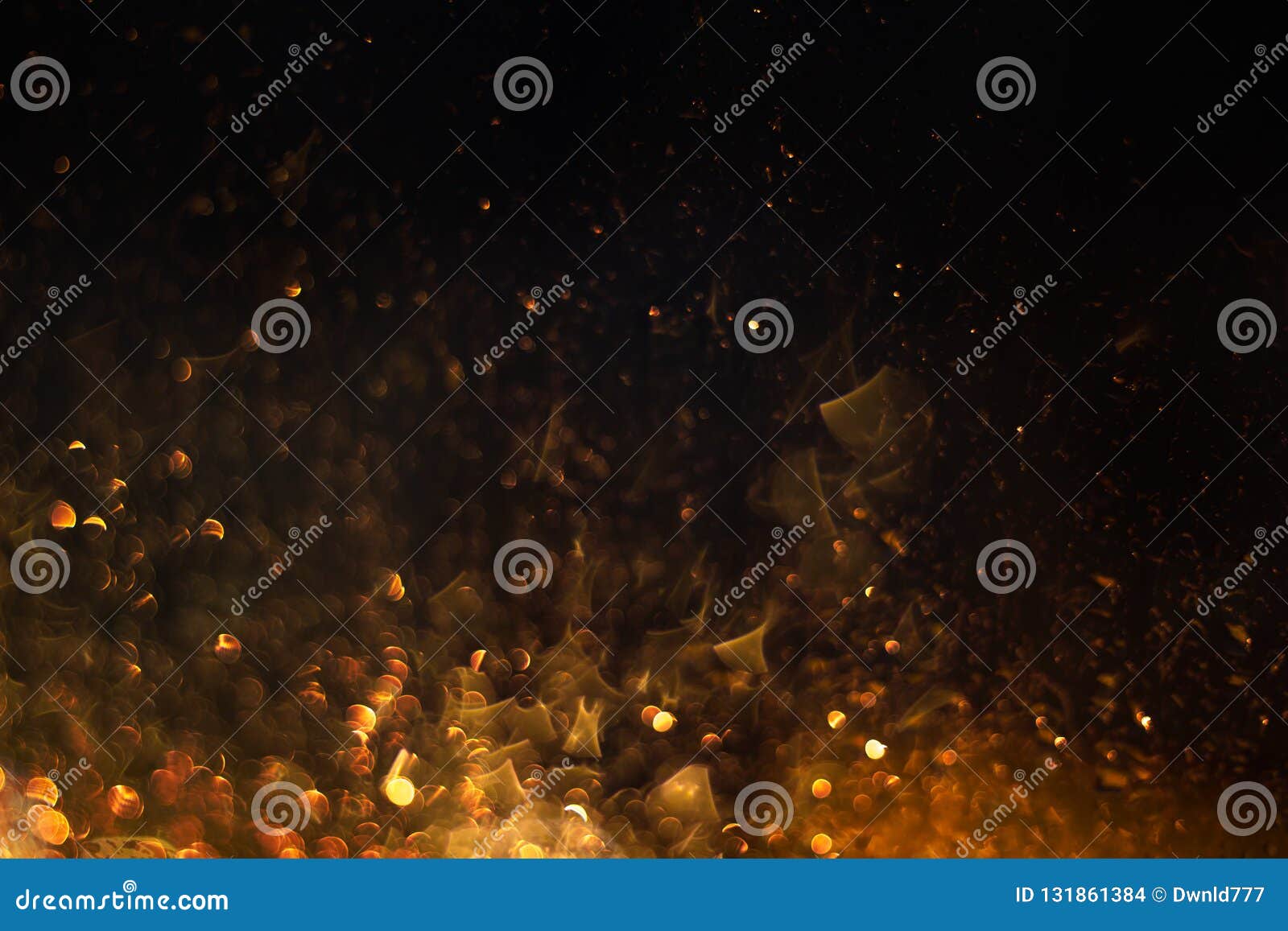 Fire Sparkles Glowing in Darkness Stock Photo - Image of sparkle, spark ...