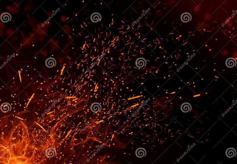 Fire and sparks stock photo. Image of burning, sparksdigital - 172092580