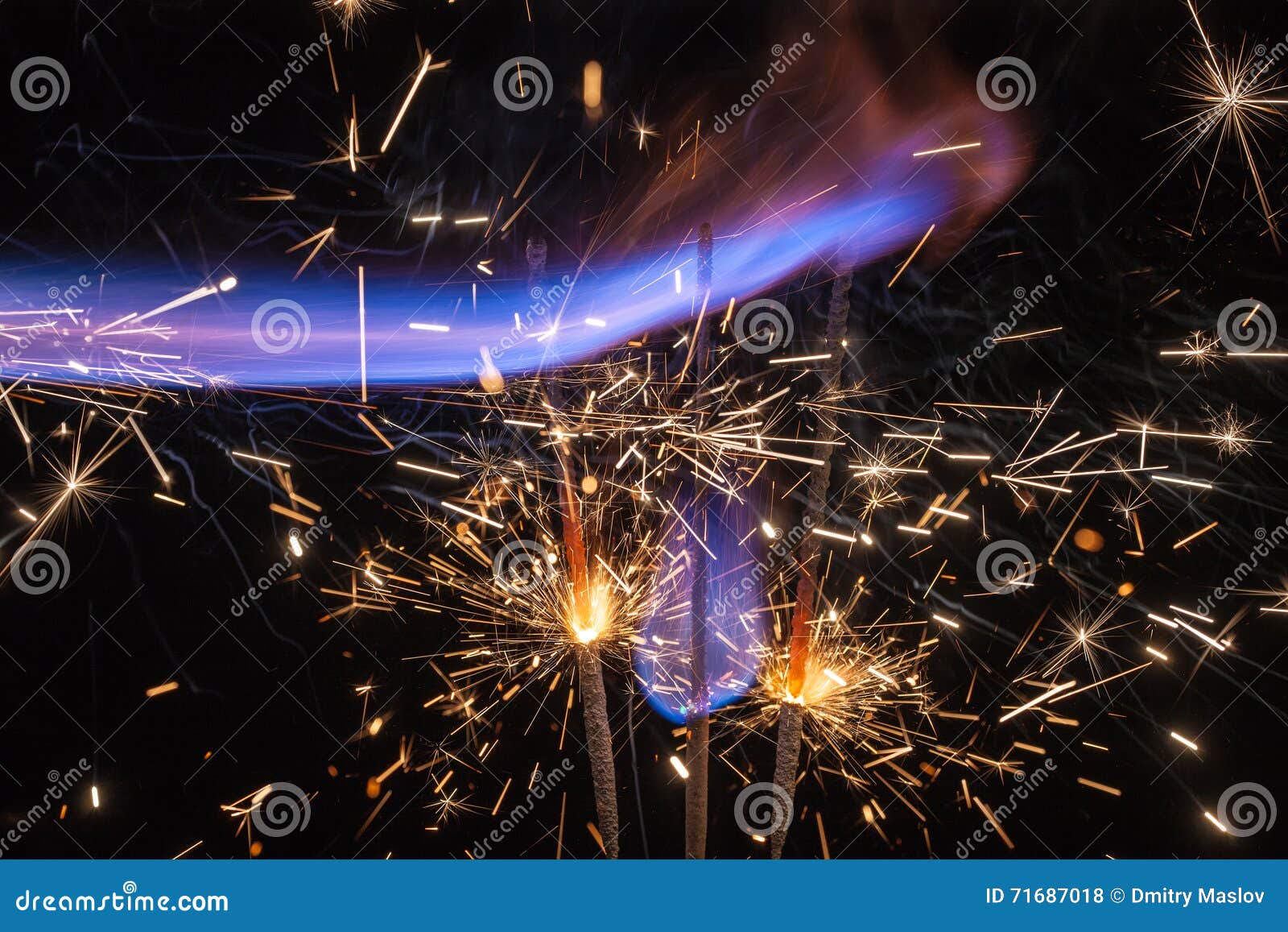 Fire and sparks stock photo. Image of closeup, shape - 71687018