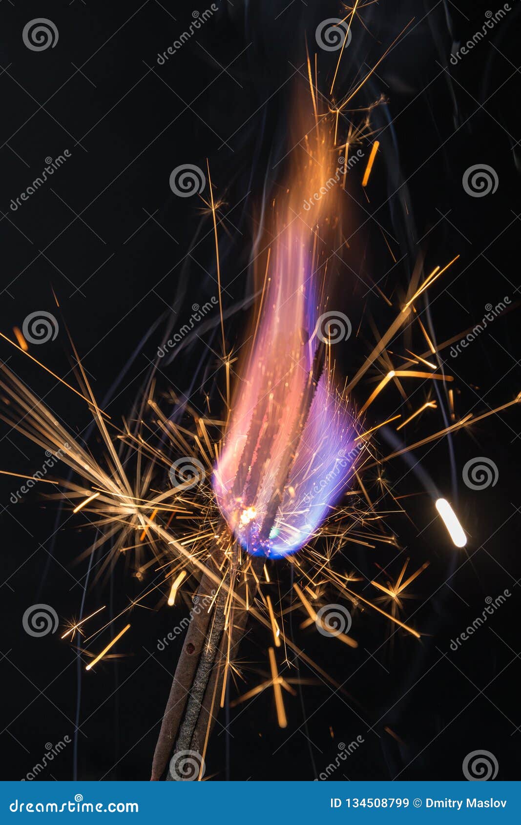 Fire and sparks closeup stock image. Image of sparks - 134508799