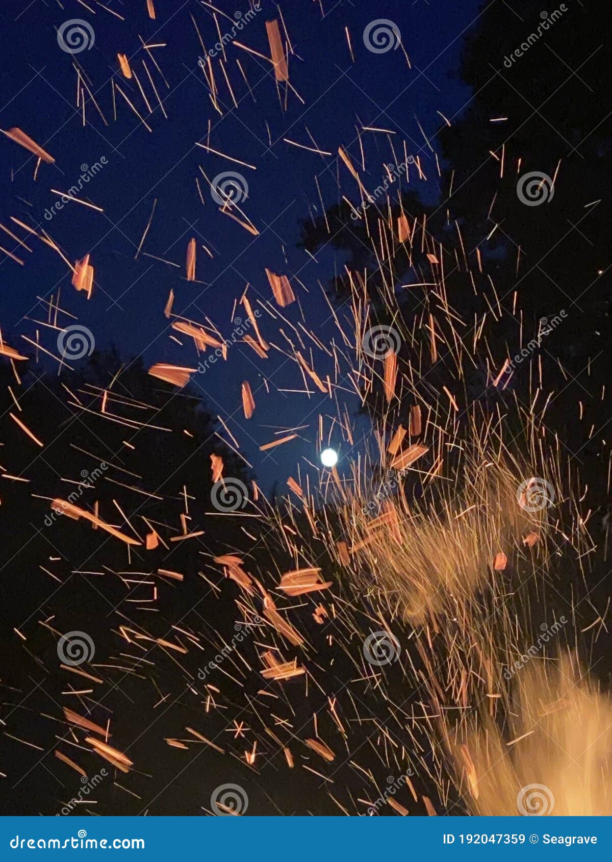 Fire sparks stock image. Image of golden, black, flames - 192047359