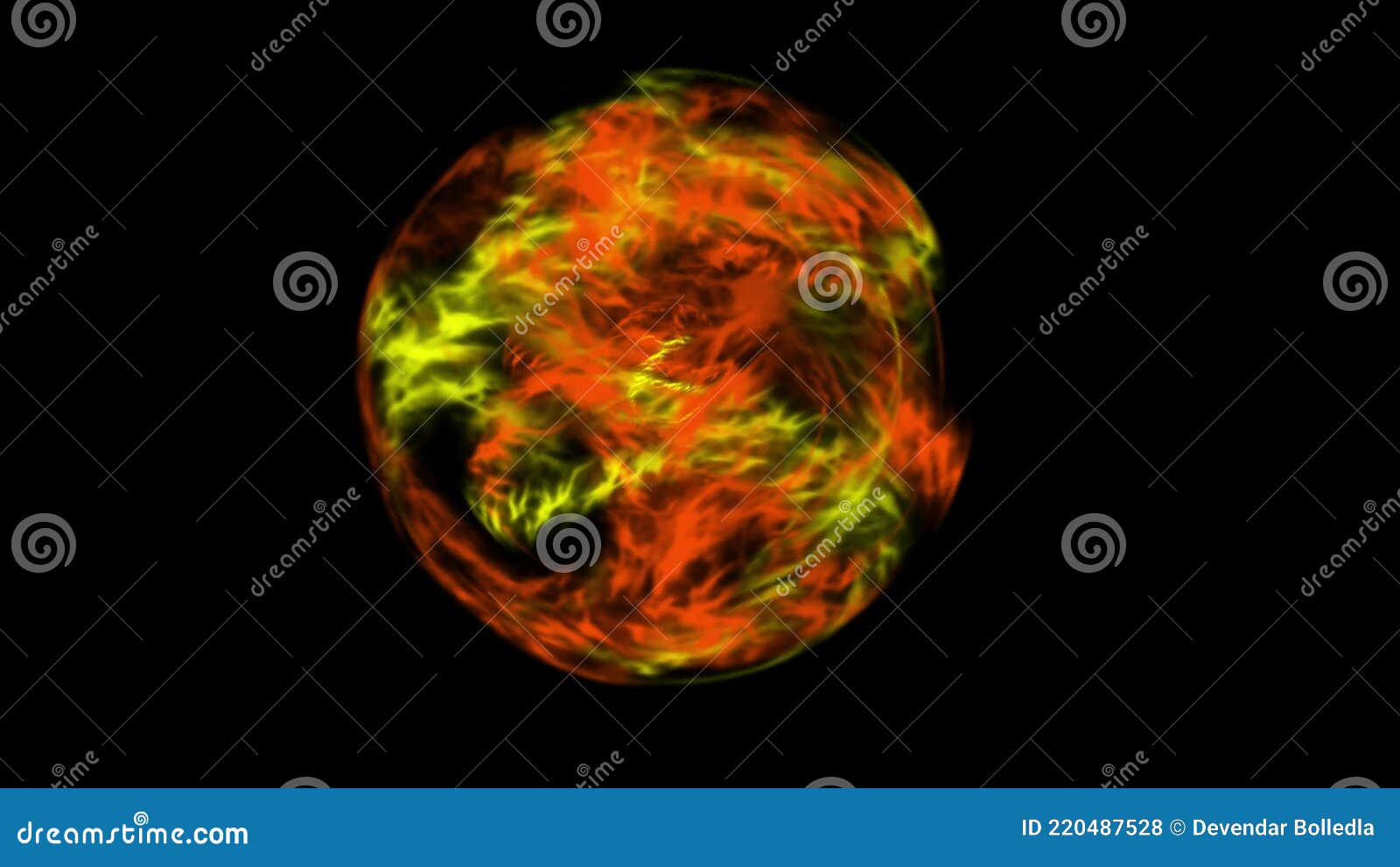 Fire Sphere Motion Graphics with Night Background Stock Footage - Video ...