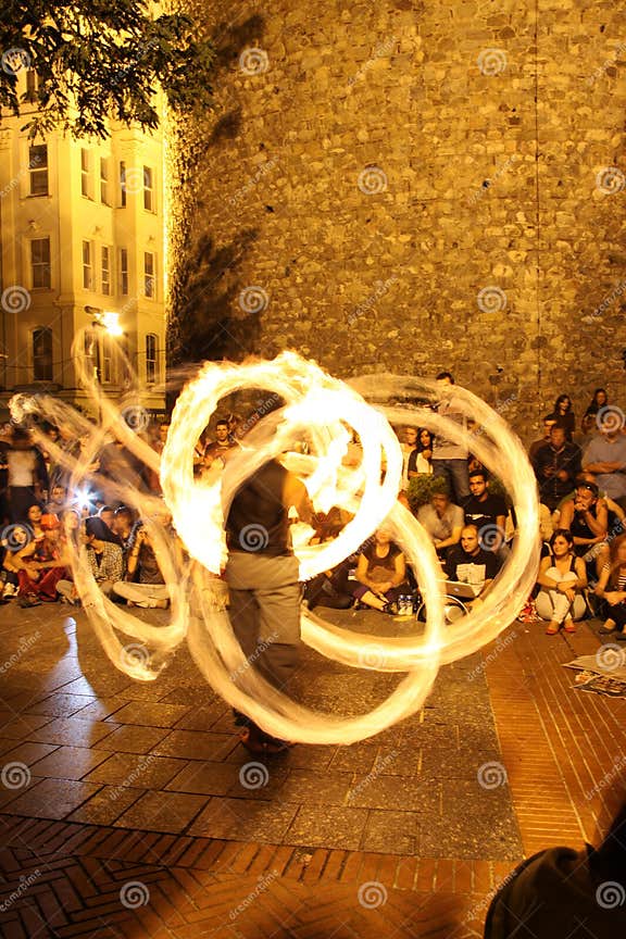 Fire Spin editorial stock image. Image of background - 18122334