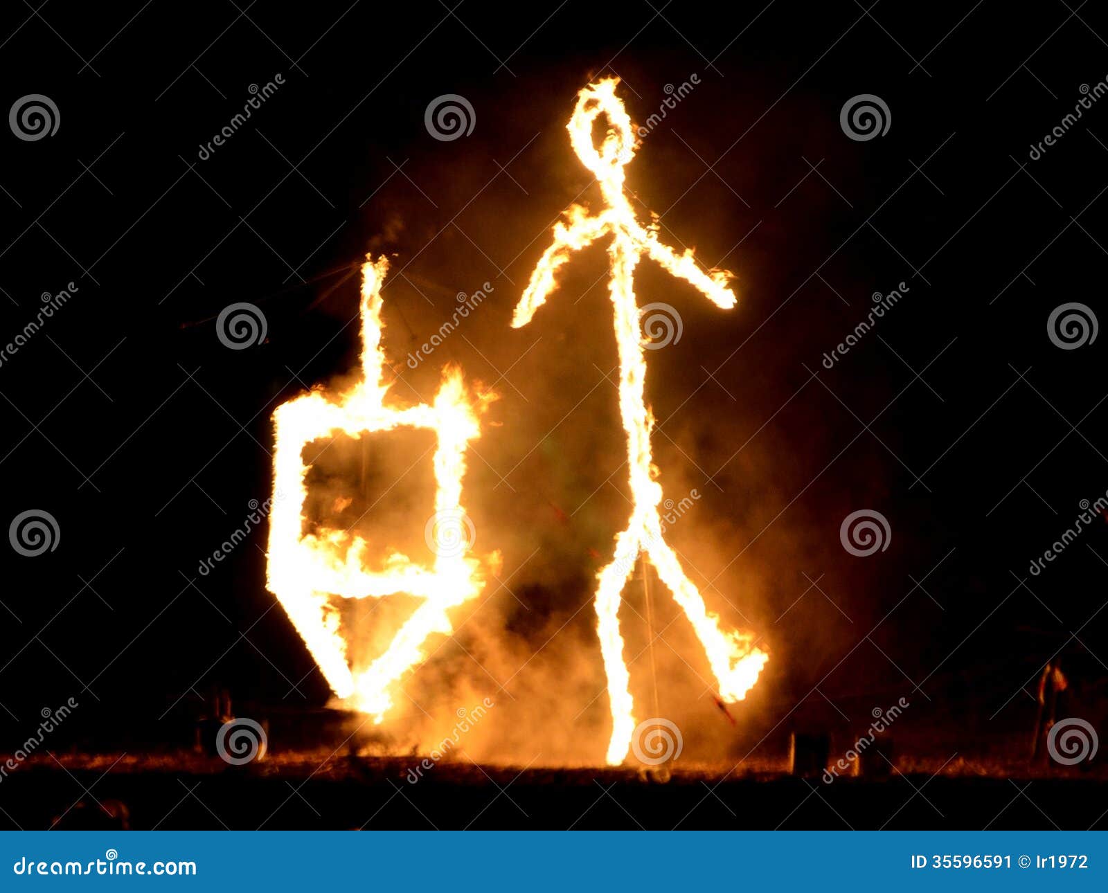 Fire spinning top stock image. Image of fire, elephant - 35596591