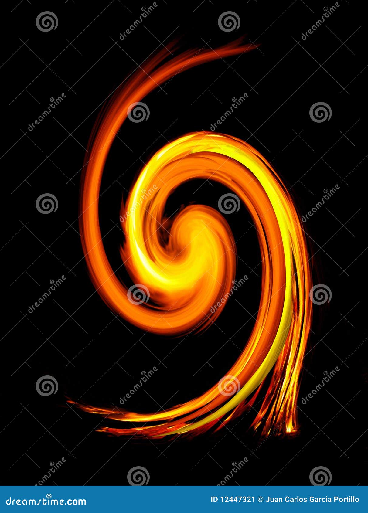 Fire spiral stock illustration. Illustration of fire - 12447321