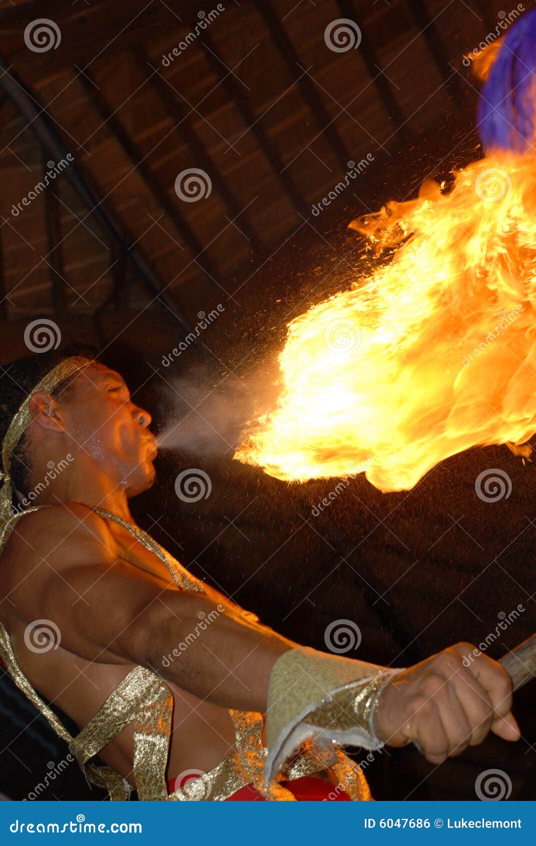 Fire Spitting Man Picture. Image: 6047686
