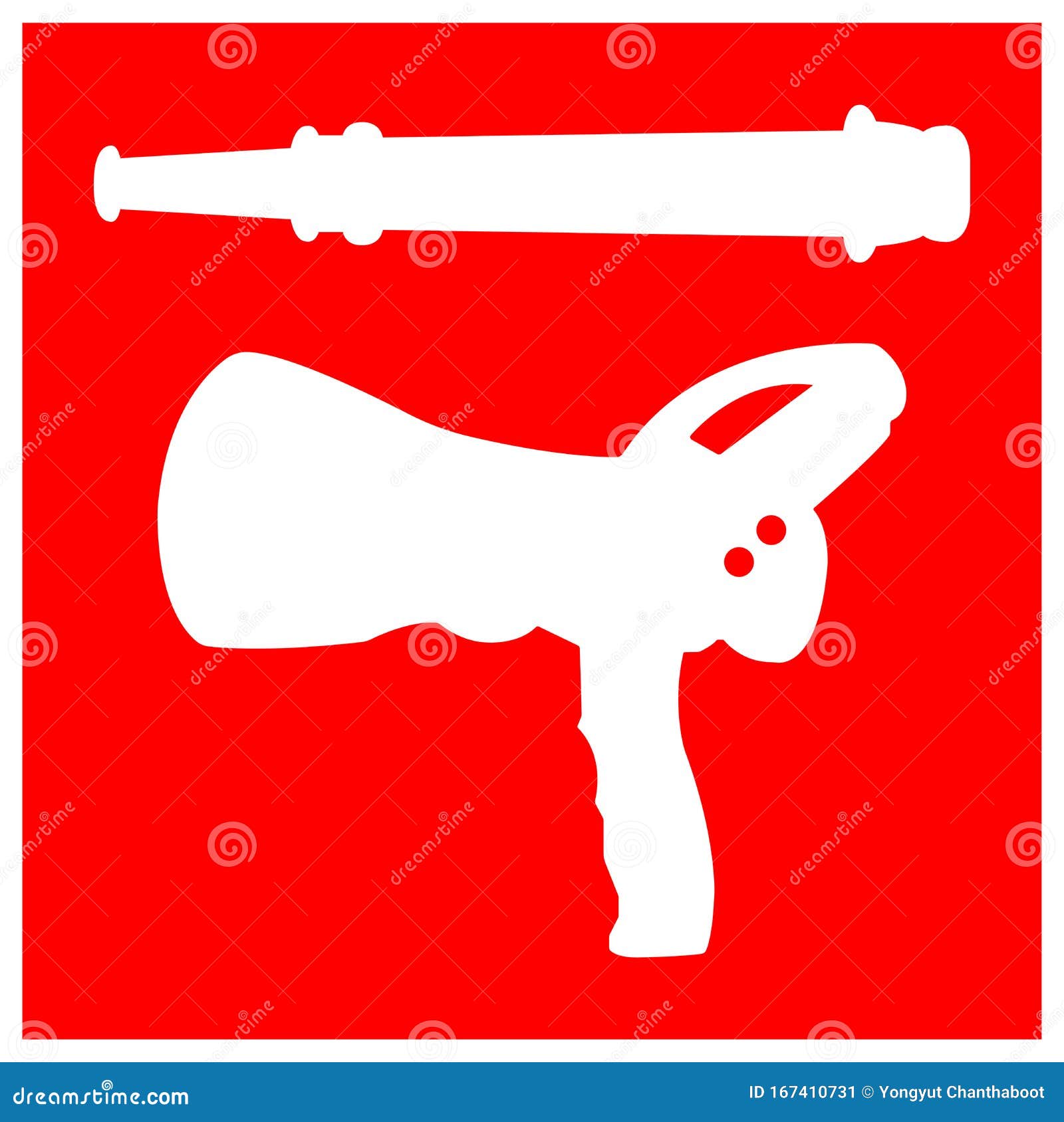 Fire Sprinkler Heads Symbol Sign, Vector Illustration, Isolate on White ...