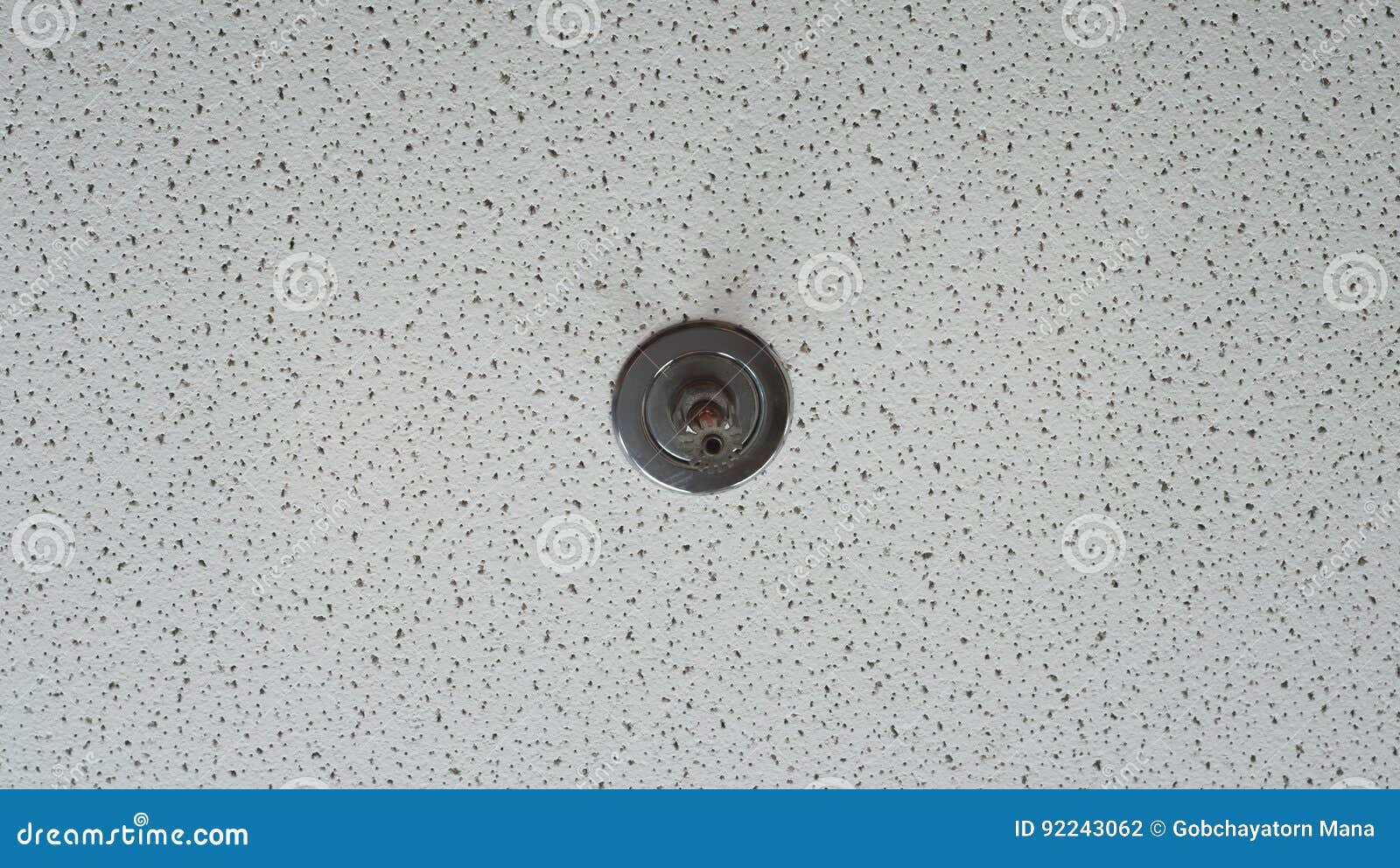 Fire Sprinkler Installed on Ceiling in the Office Building Stock Photo ...