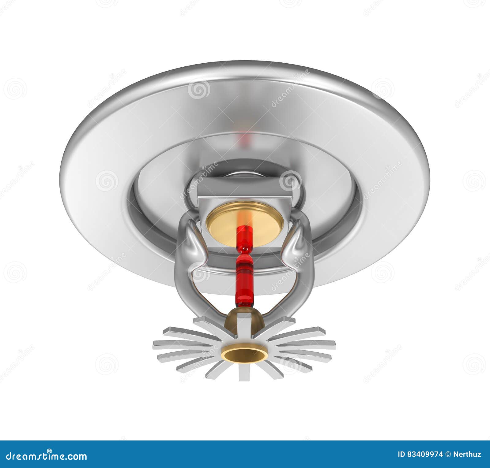 Fire Sprinkler Isolated stock illustration. Illustration of pipe - 83409974