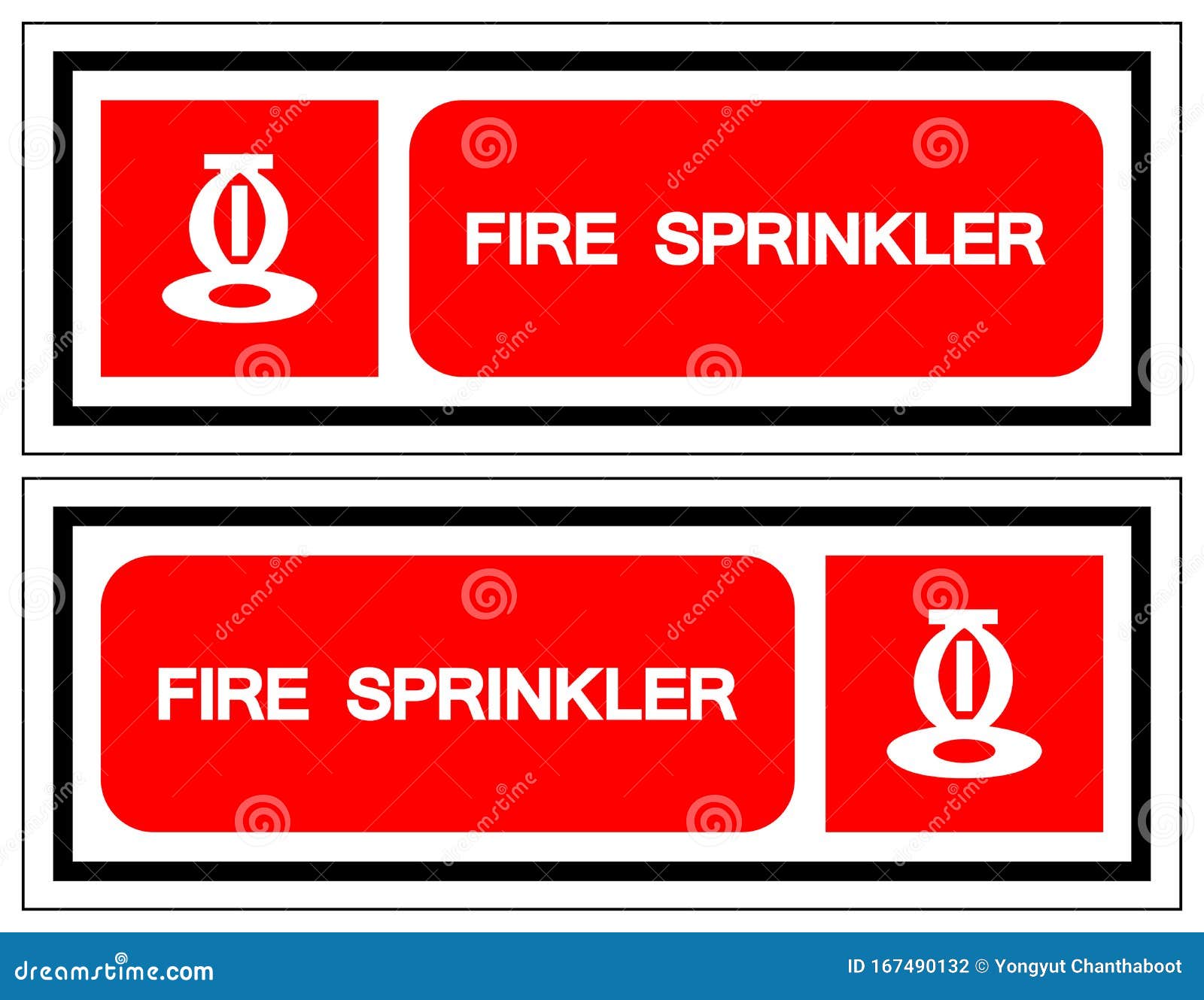 Fire Sprinkler Symbol Sign, Vector Illustration, Isolate on White ...