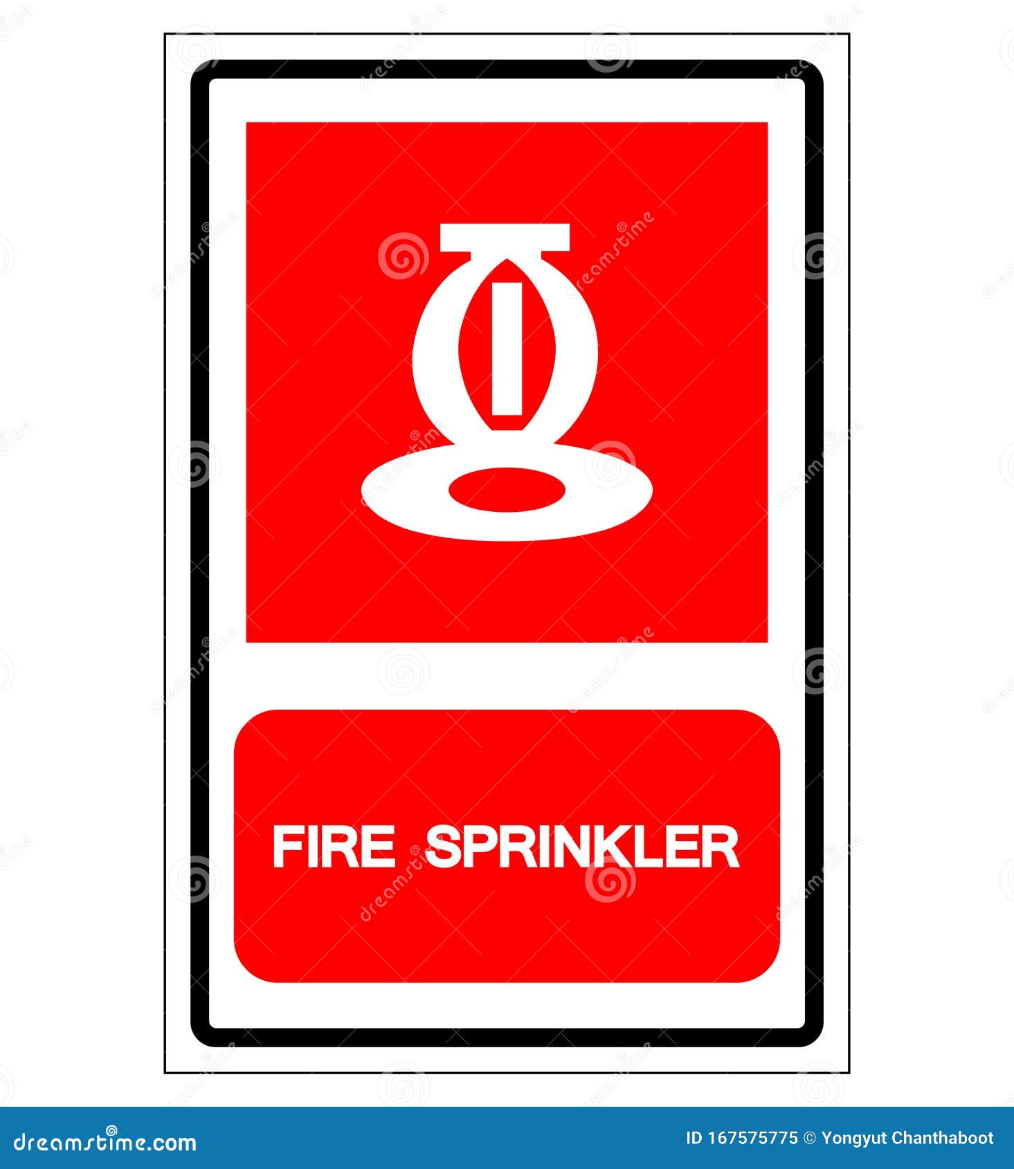Fire Sprinkler Symbol Sign, Vector Illustration, Isolate on White ...