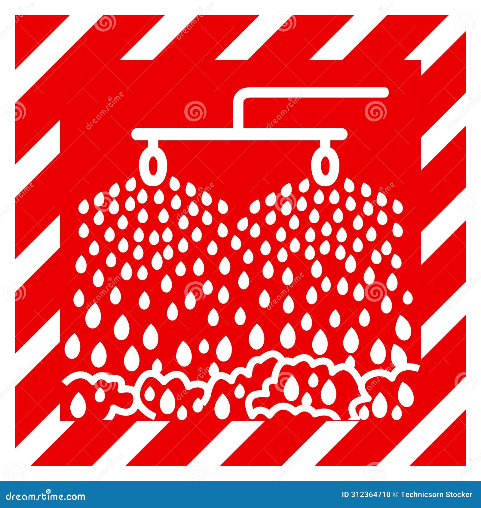 Fire Sprinkler Symbol Sign, Vector Illustration, Isolate on White ...