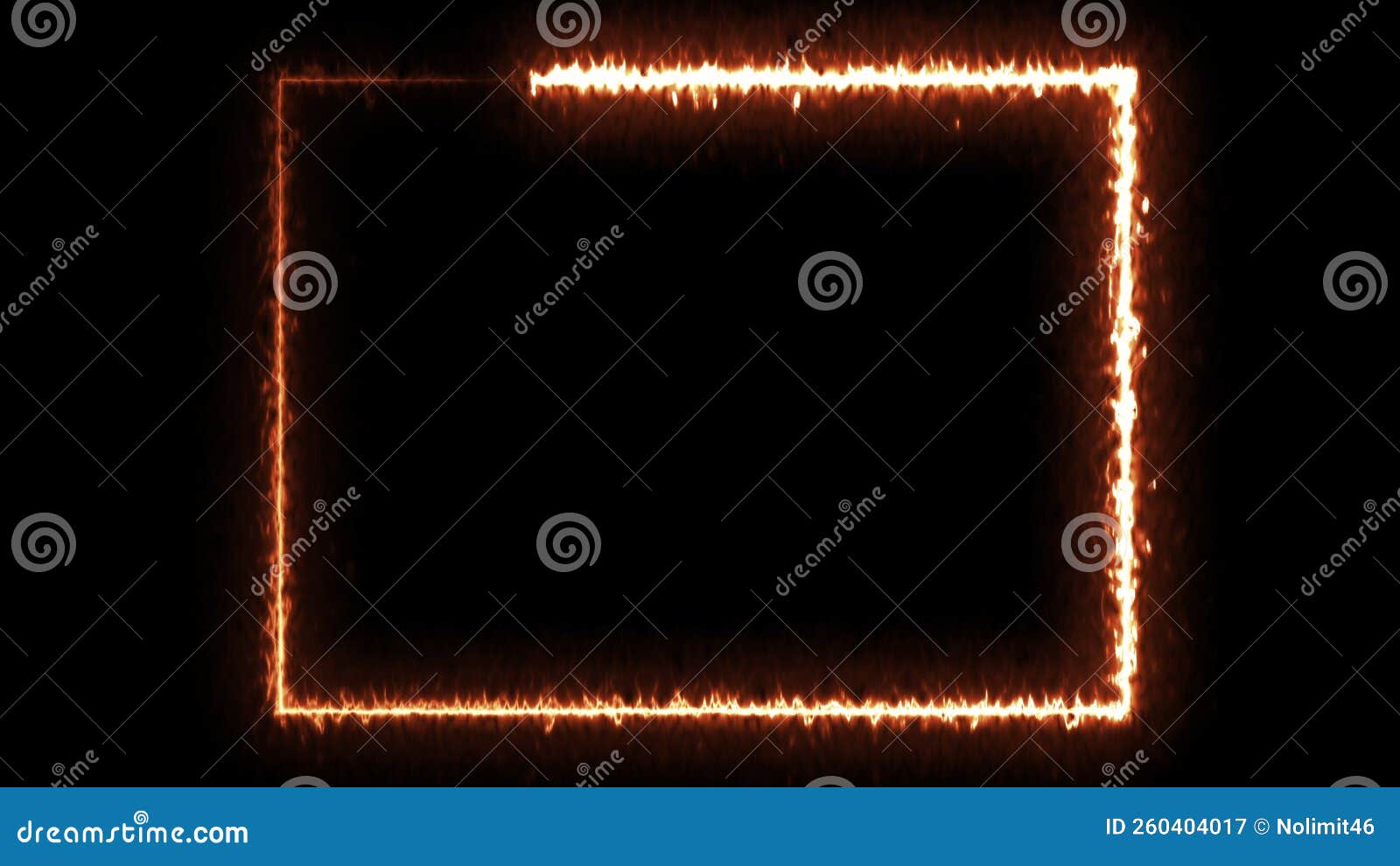 Fire square stock illustration. Illustration of magic - 260404017