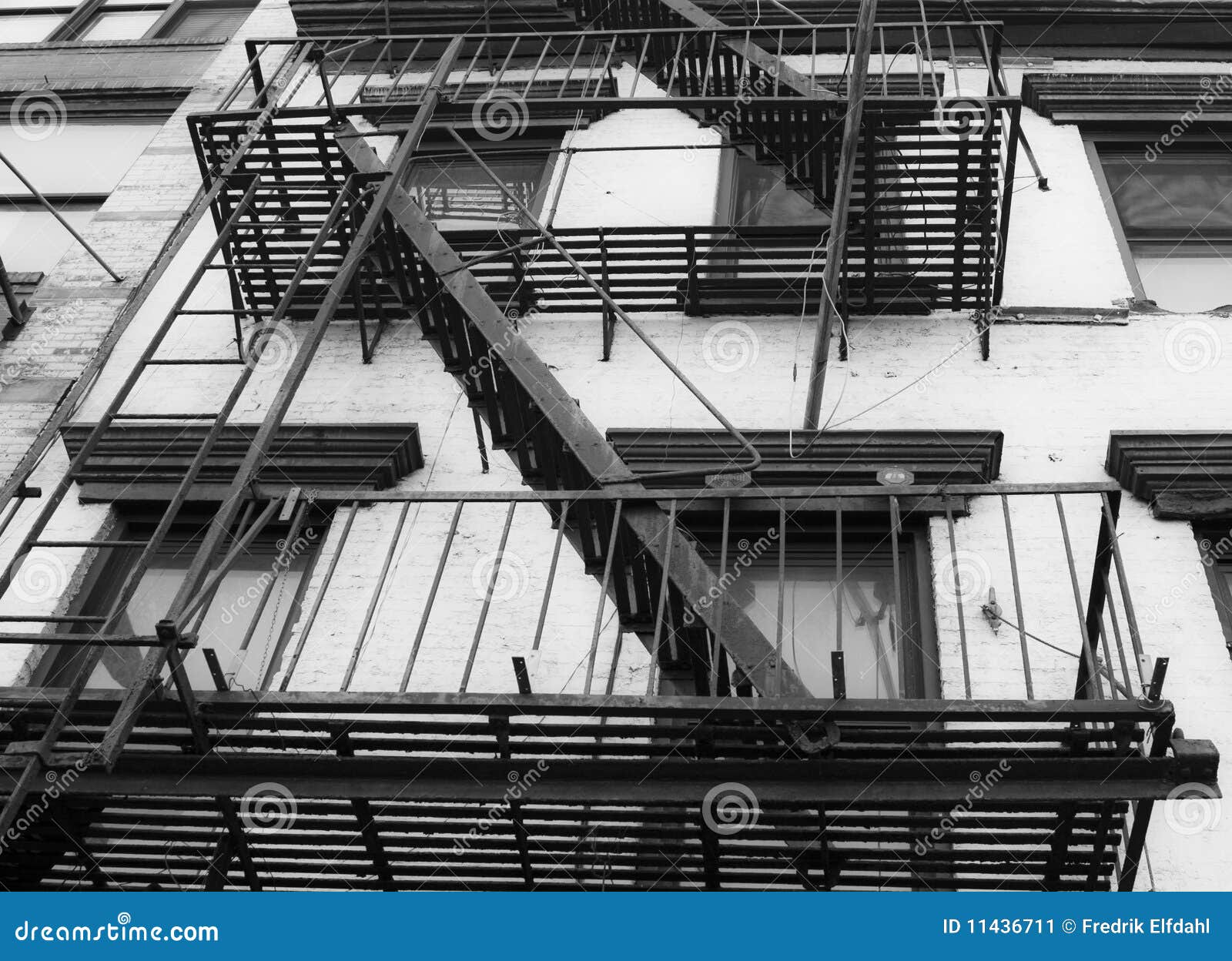 Fire Stair Outside a Building Stock Image - Image of room, safety: 11436711