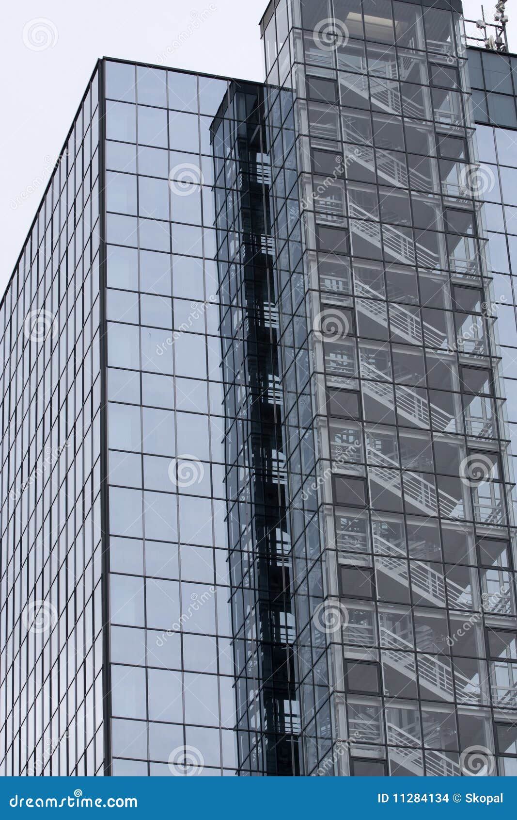 Fire Staircase on a Skyscraper Stock Photo - Image of staircase ...