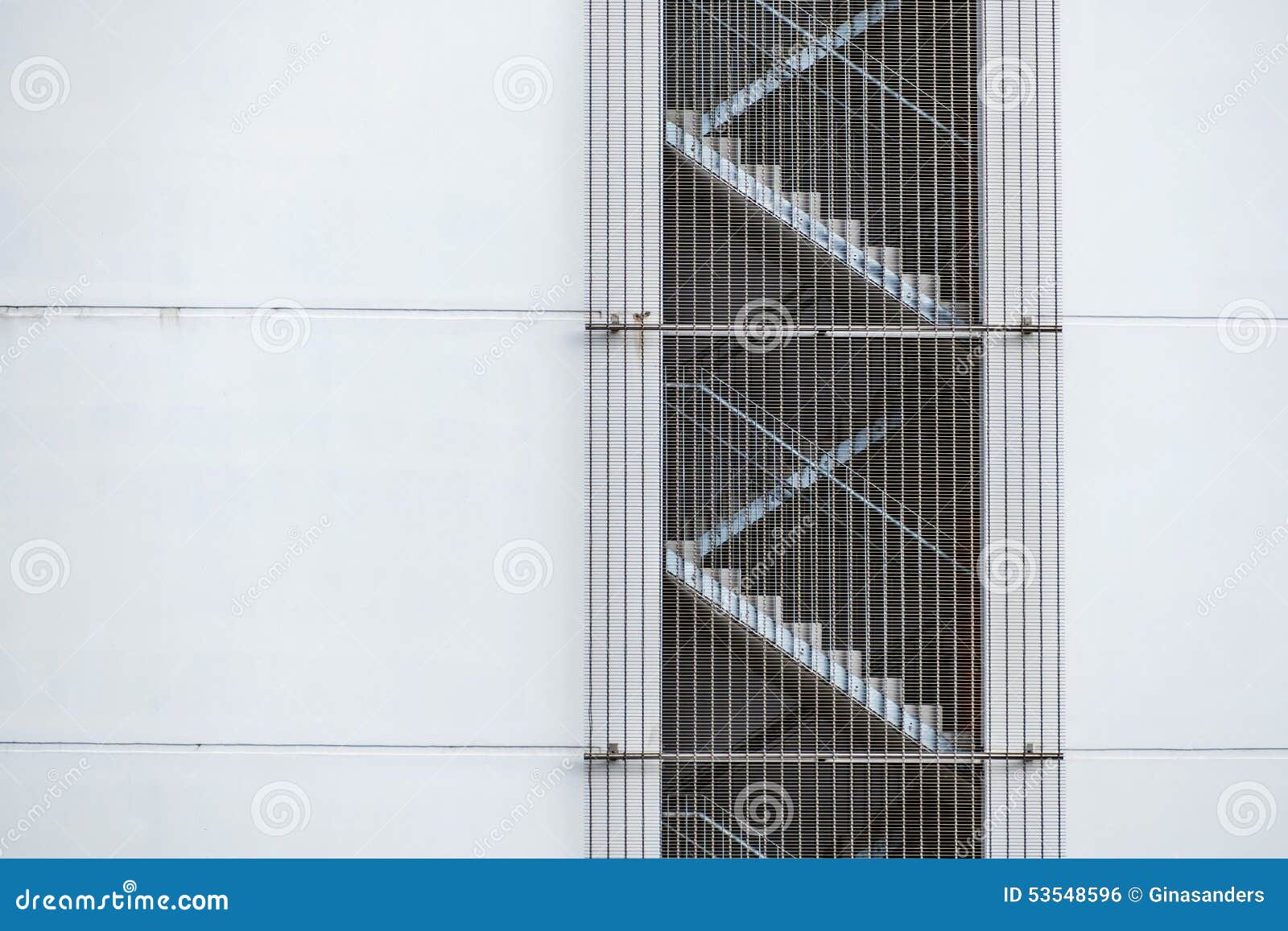 Fire stairs with grids stock photo. Image of metal, architecture - 53548596