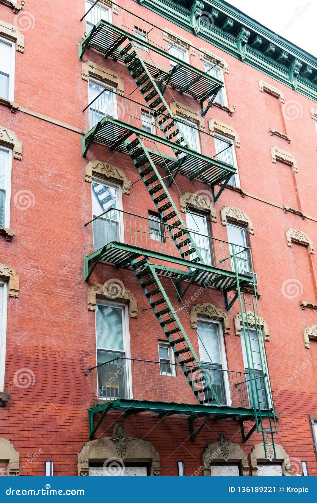 Fire Stairs With Grids Royalty-Free Stock Photography | CartoonDealer ...