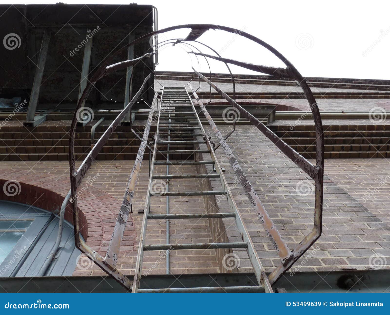 Fire stairs stock image. Image of outside, fire, building - 53499639