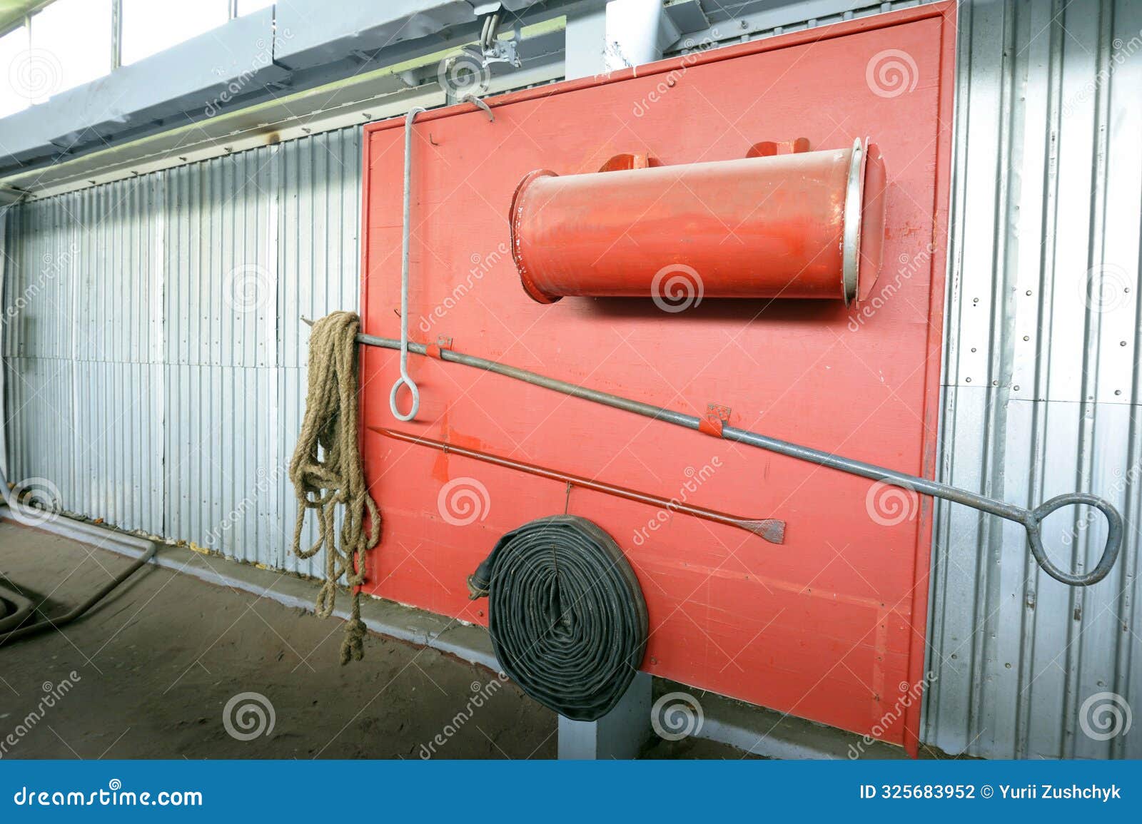 Fire Stand Set in a Production Hall of a Plant, Fire Equipment Stock ...