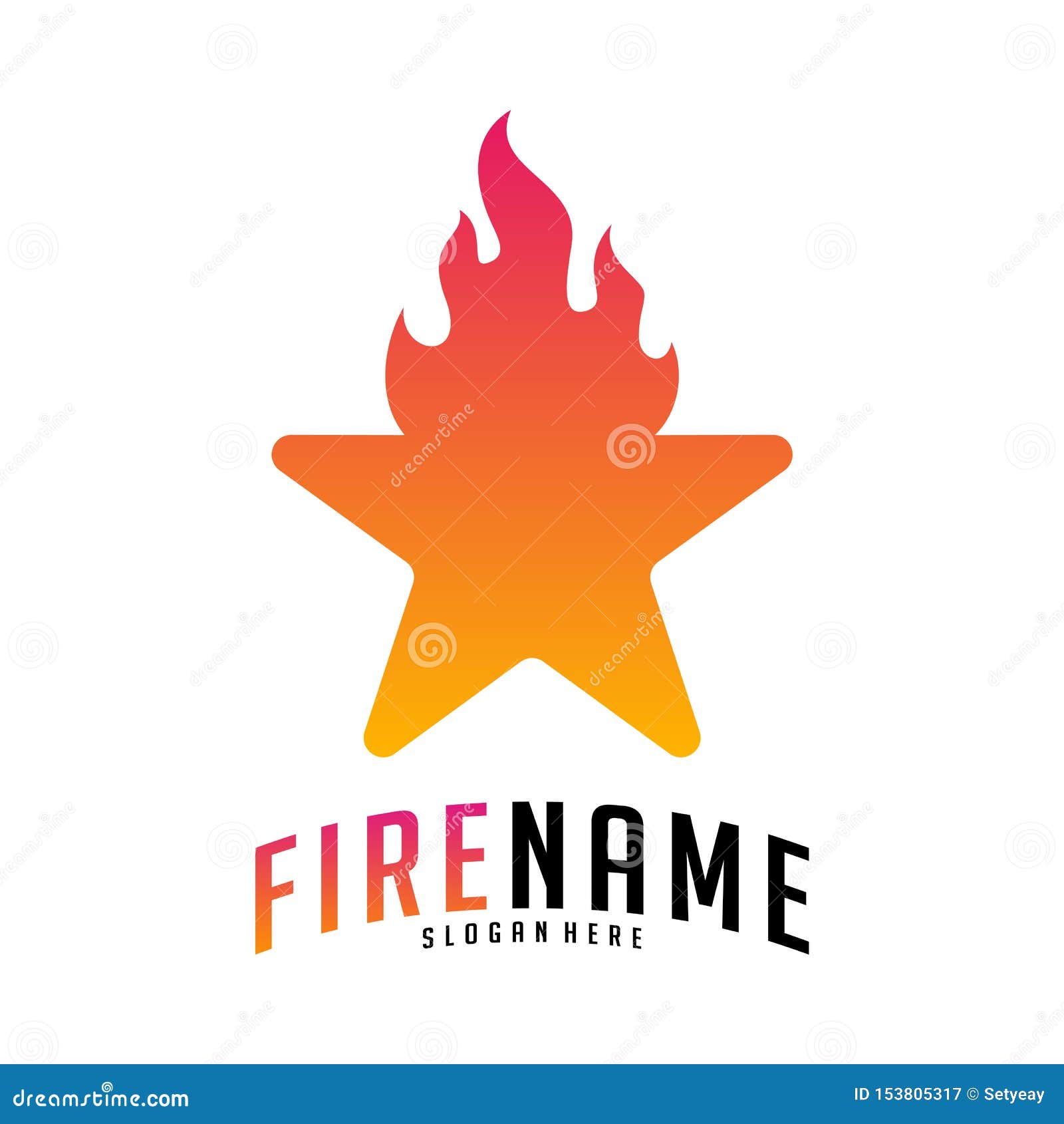 Fire Stars Logo Vector. Logo Design Inspiration Vector Icons Stock ...