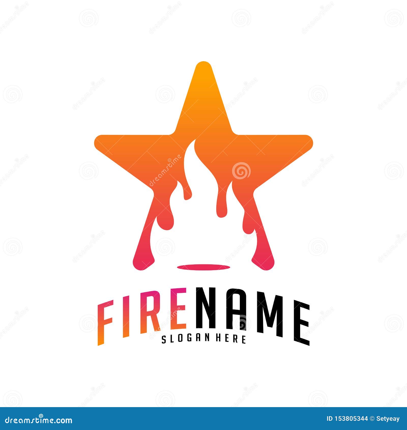Fire Stars Logo Vector. Logo Design Inspiration Vector Icons Stock ...