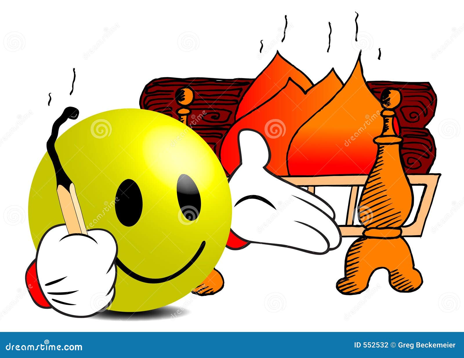 Fire Starter stock illustration. Illustration of strike - 552532