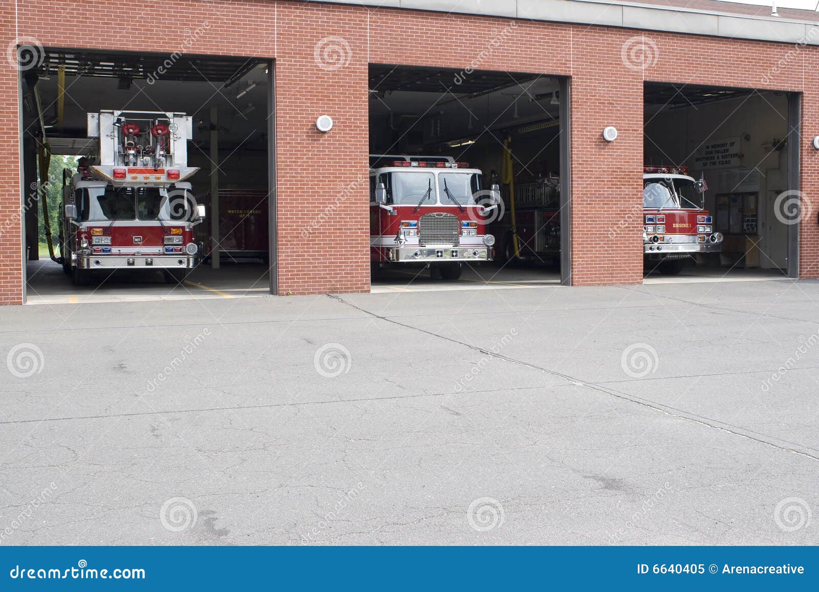Fire Station stock image. Image of city, brick, entrance - 6640405
