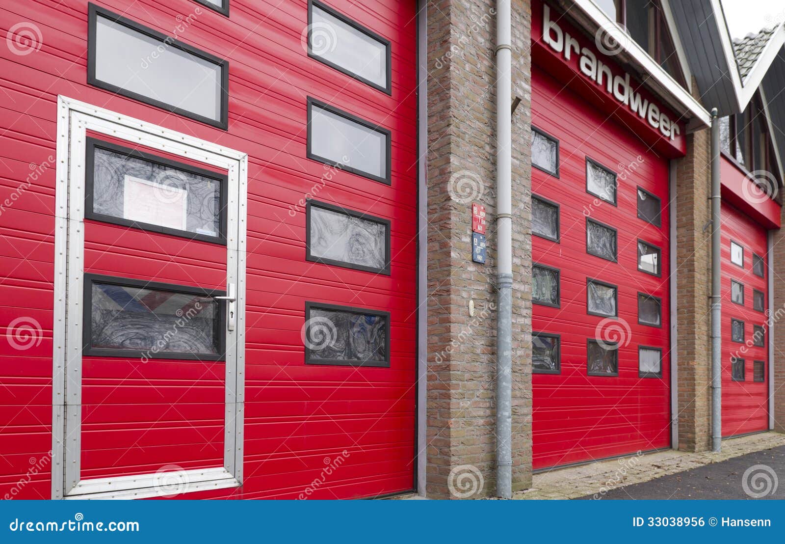 Fire station stock photo. Image of garage, fire, driveway - 33038956