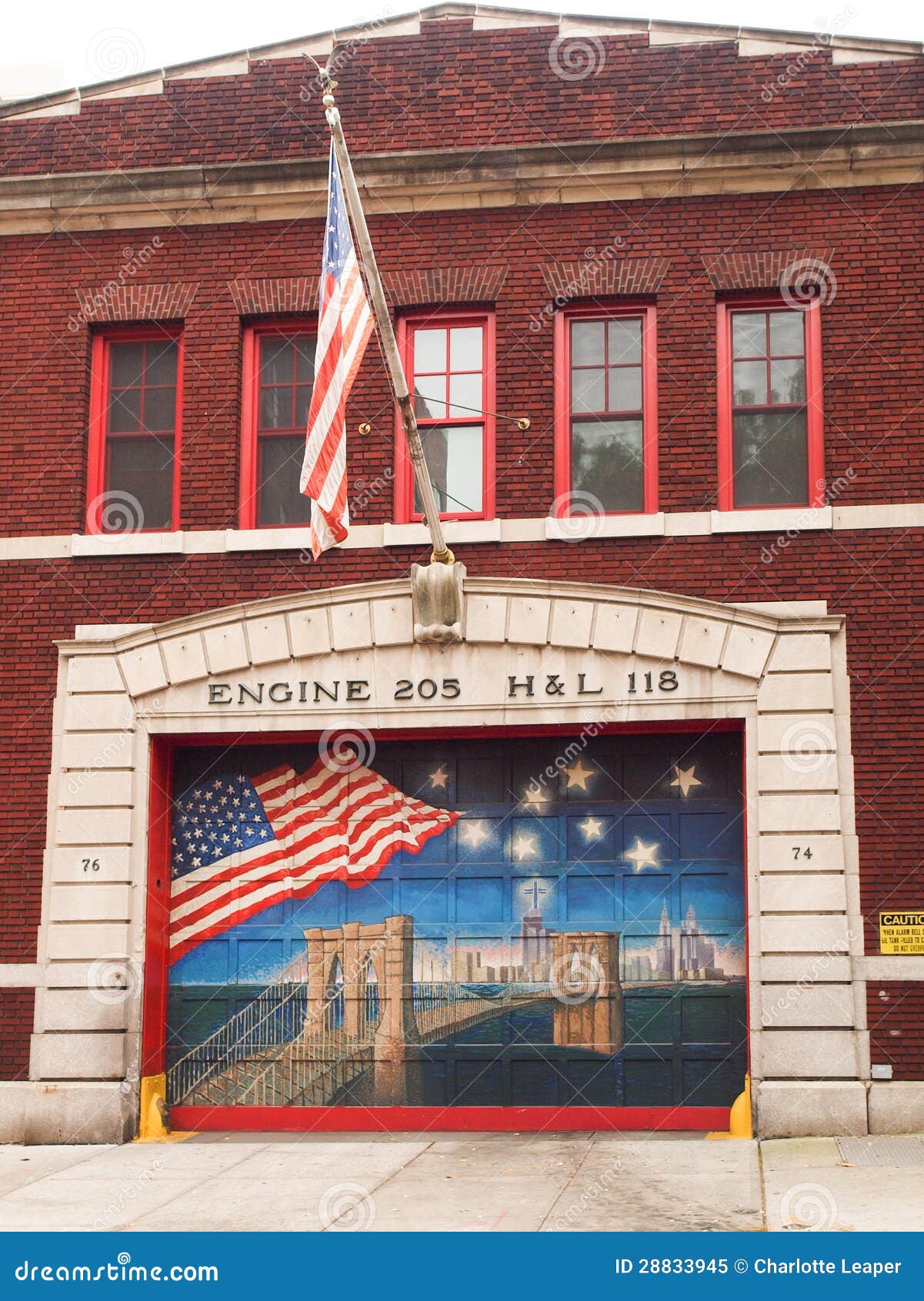 Fire Station FDNY Memorial Painting Editorial Image - Image of ...