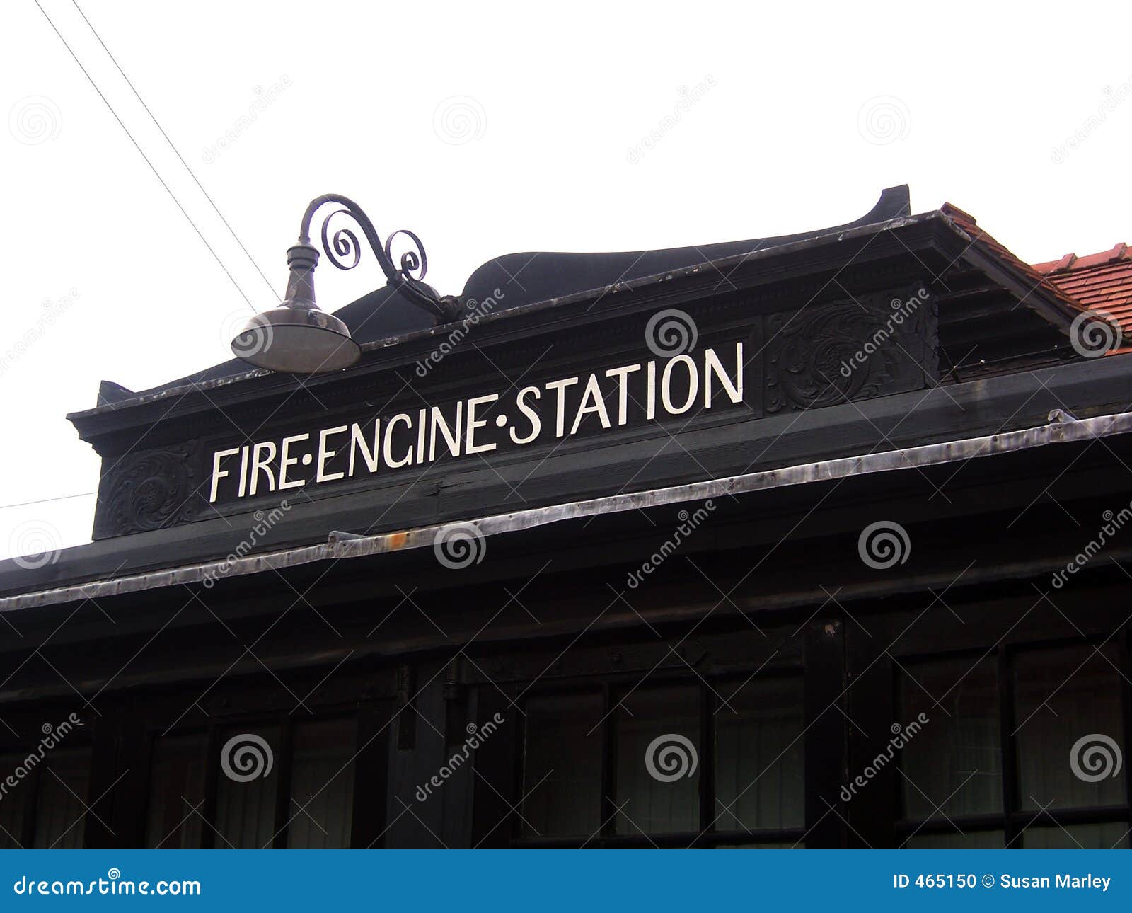 Fire station front 2 stock photo. Image of fighter, sign - 465150