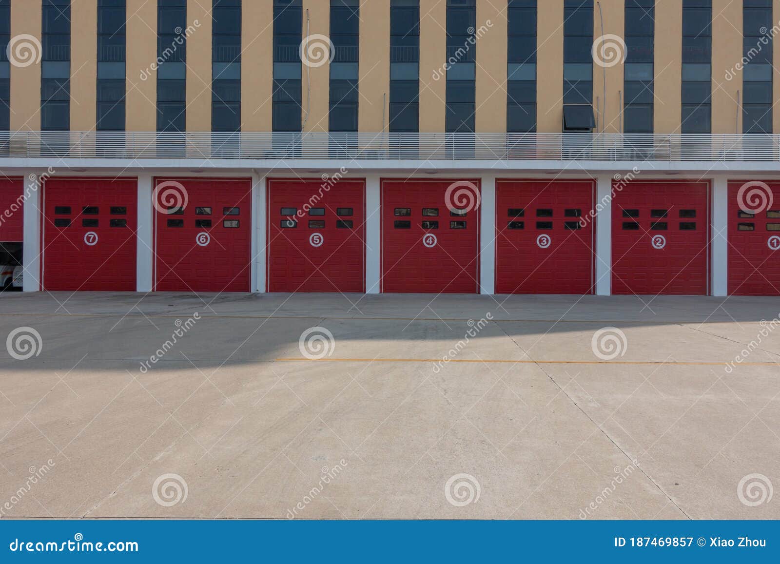 Fire station gates stock image. Image of colored, orchard - 187469857
